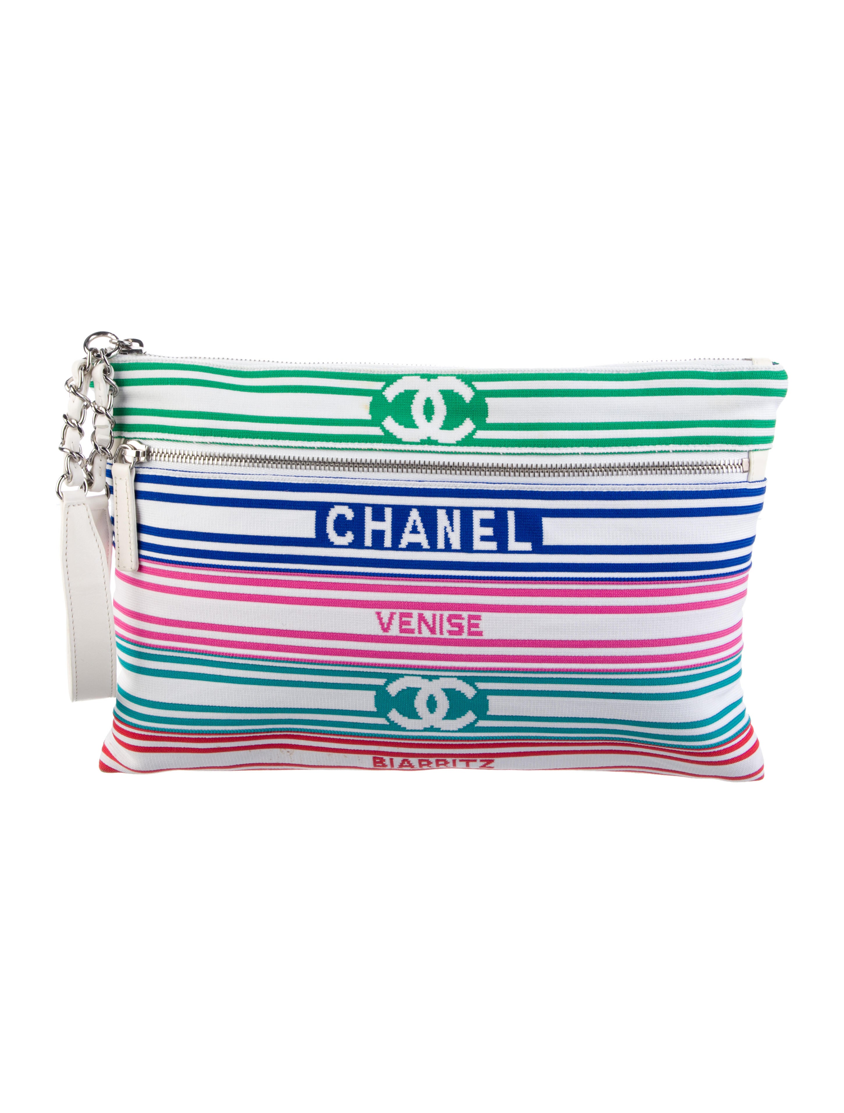 Chanel Venise Biarritz Clutch - White Clutches, Handbags - CHA899120 ...
