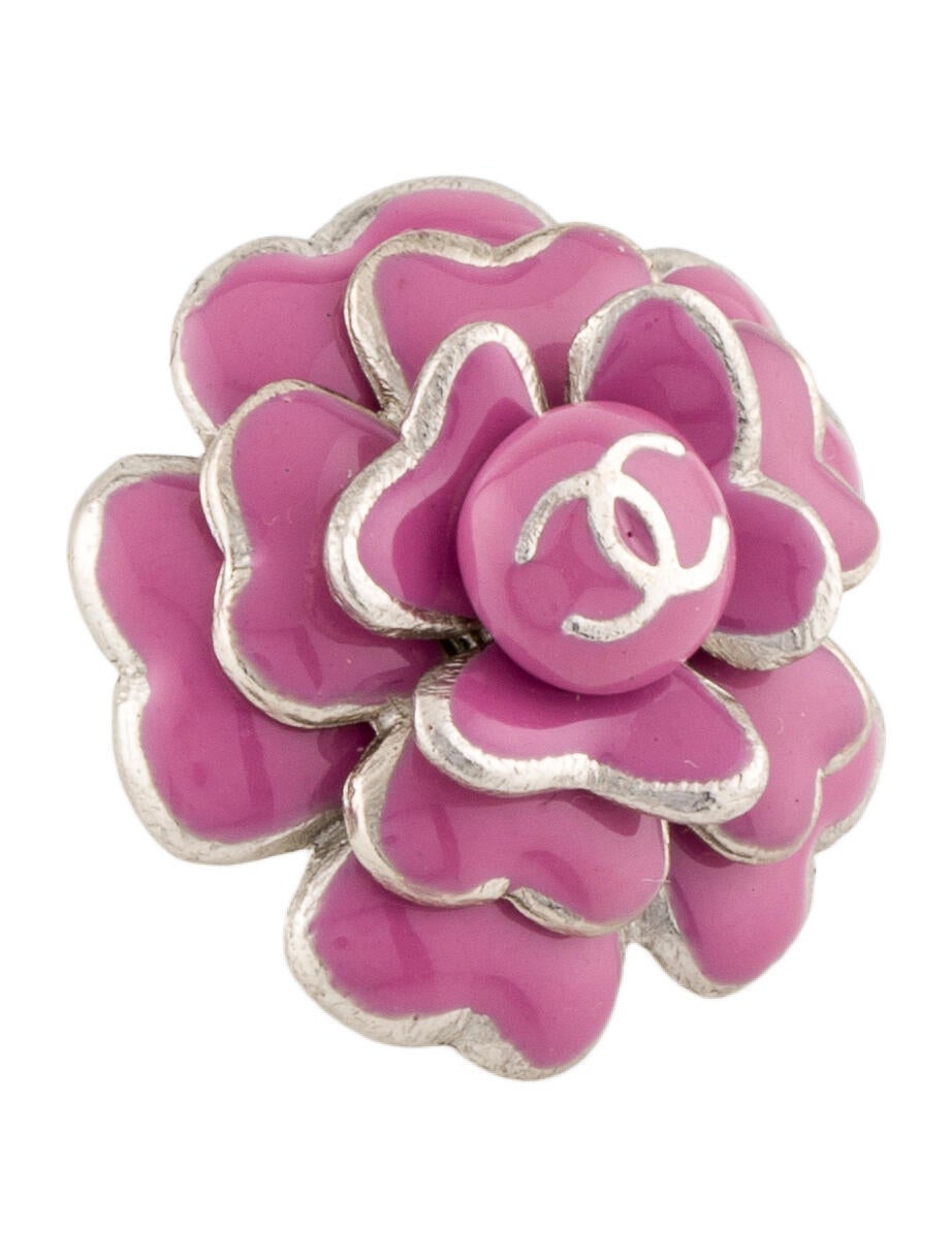 Chanel Enamel Camélia Lapel Pin - CHA899971 | The RealReal