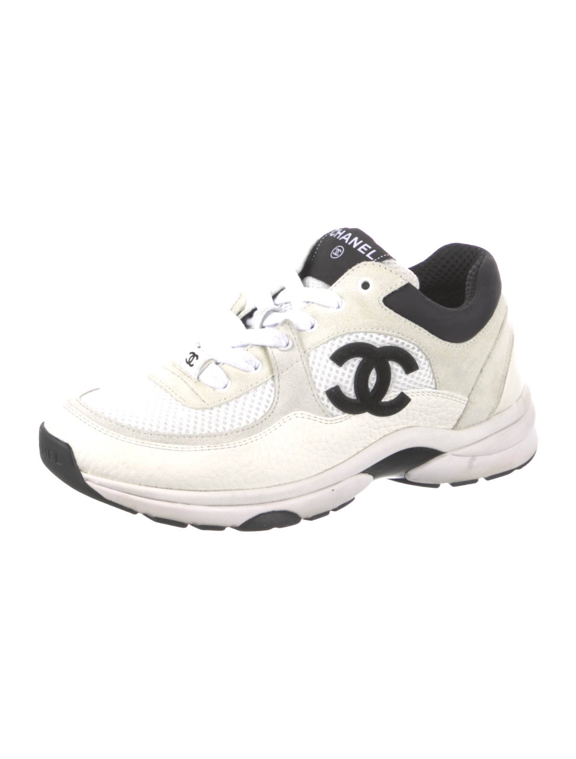 Chanel Interlocking CC Logo Chunky Sneakers - White Sneakers, Shoes ...