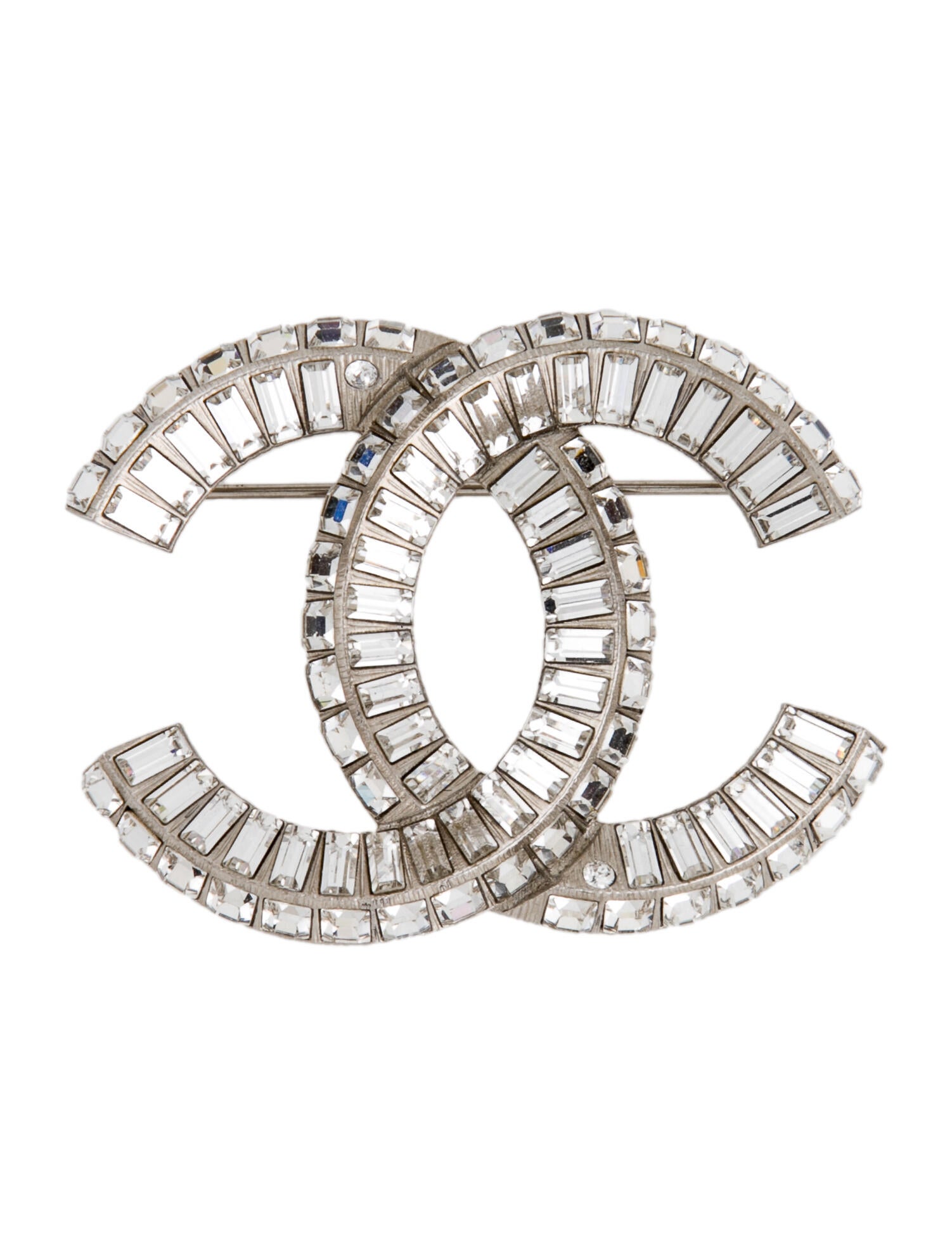 Chanel 2019 Strass CC Brooch - Palladium-Plated Pin, Brooches ...