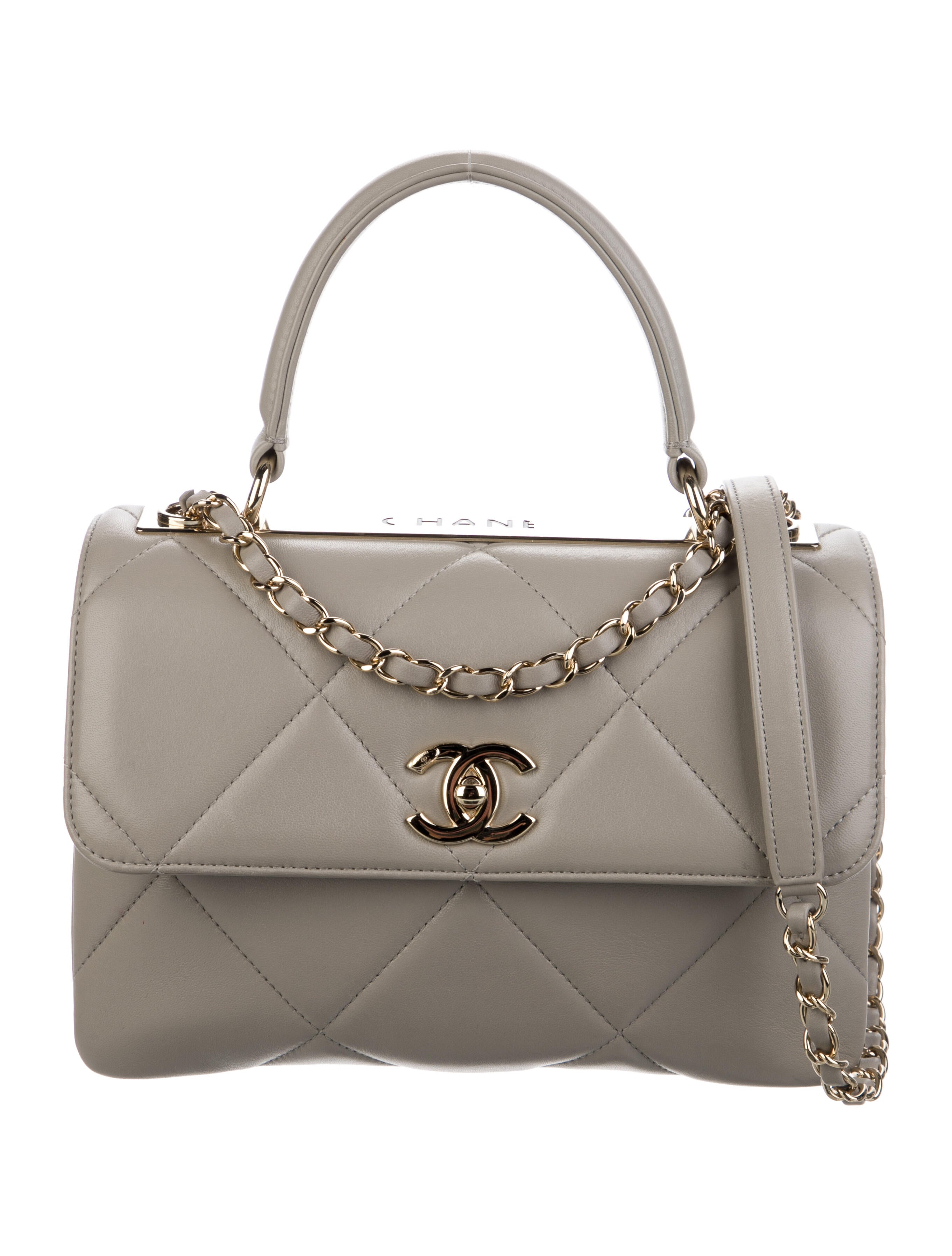Chanel Chain Around Maxi Flap Bag - Grey Shoulder Bags, Handbags ...