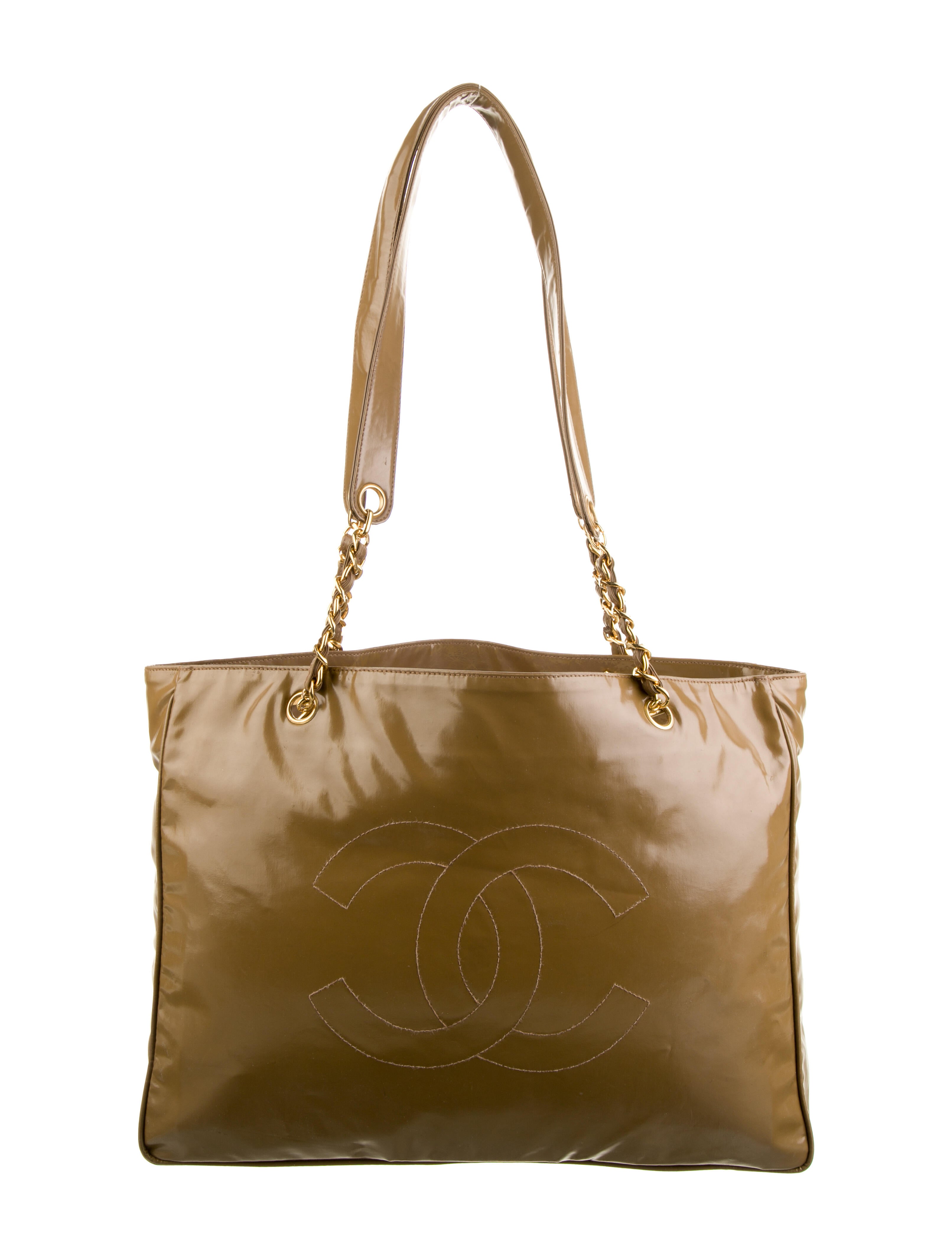 Chanel Vinyl CC Tote - Brown Totes, Handbags - CHA913447 | The RealReal