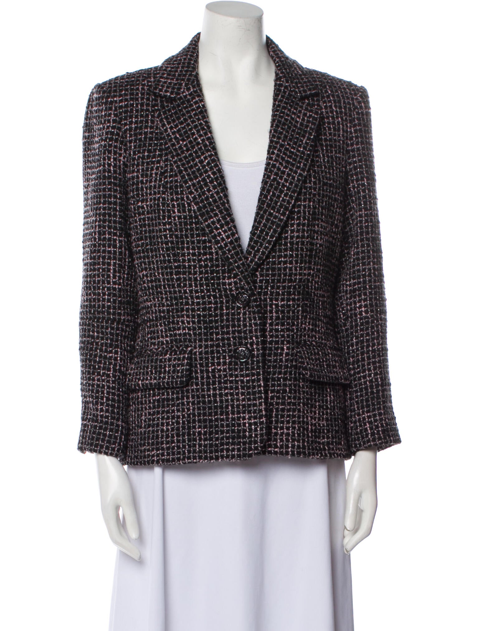 Chanel 2019 Tweed Pattern Evening Jacket - Pink Jackets, Clothing ...