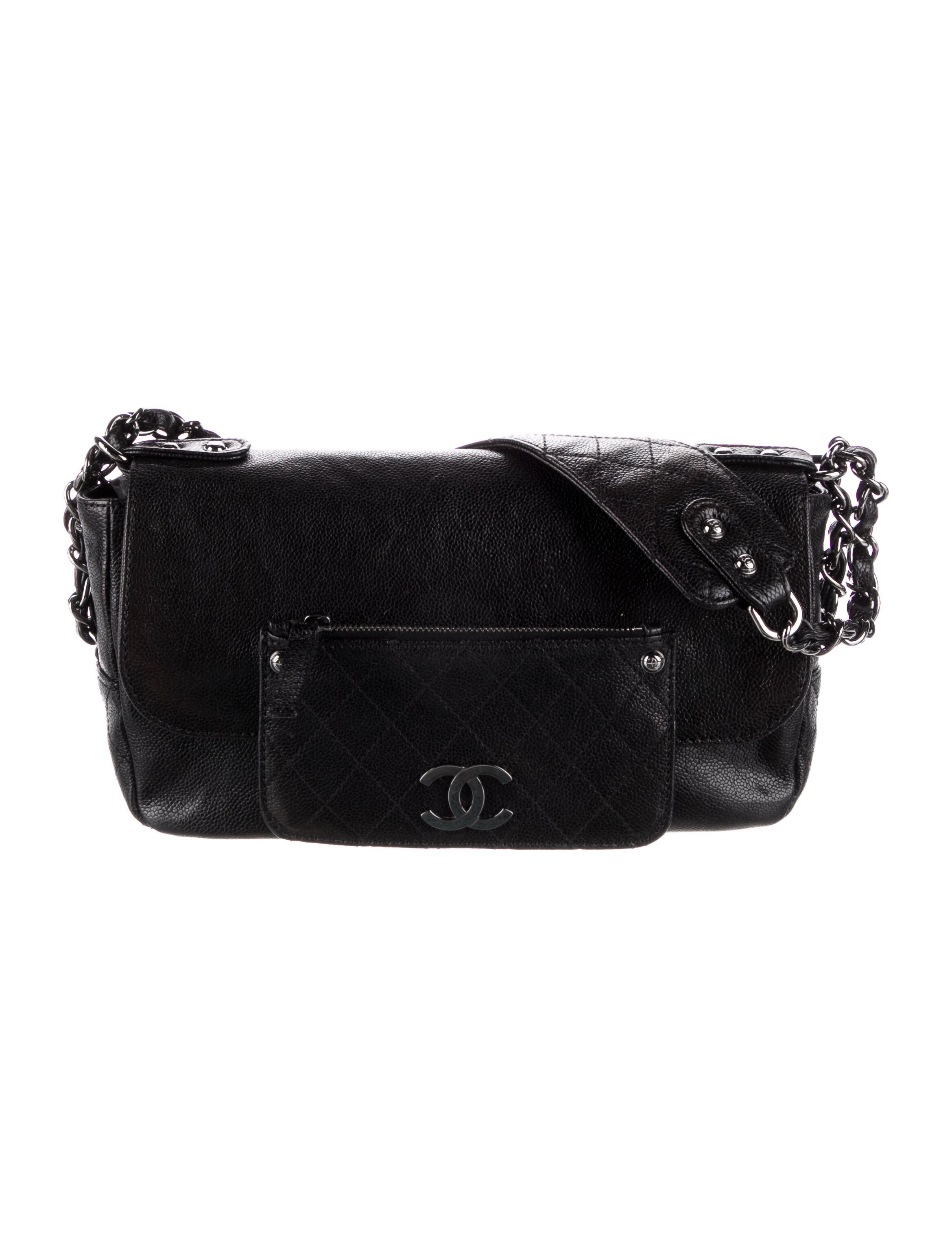 Chanel Pocket In The City Flap Bag - Black Shoulder Bags, Handbags ...