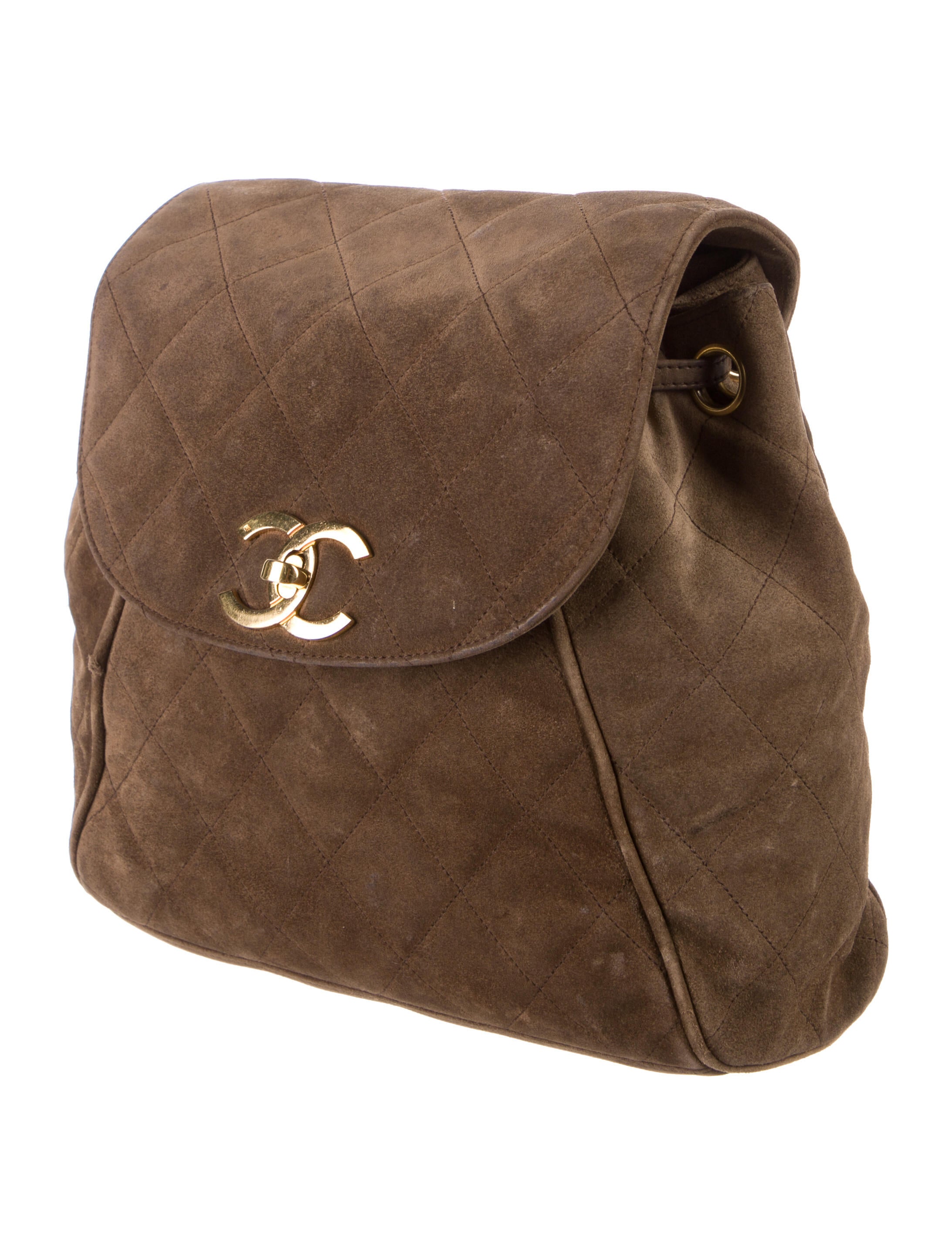 Chanel Suede Quilted Backpack - Brown Backpacks, Handbags - CHA920959 ...