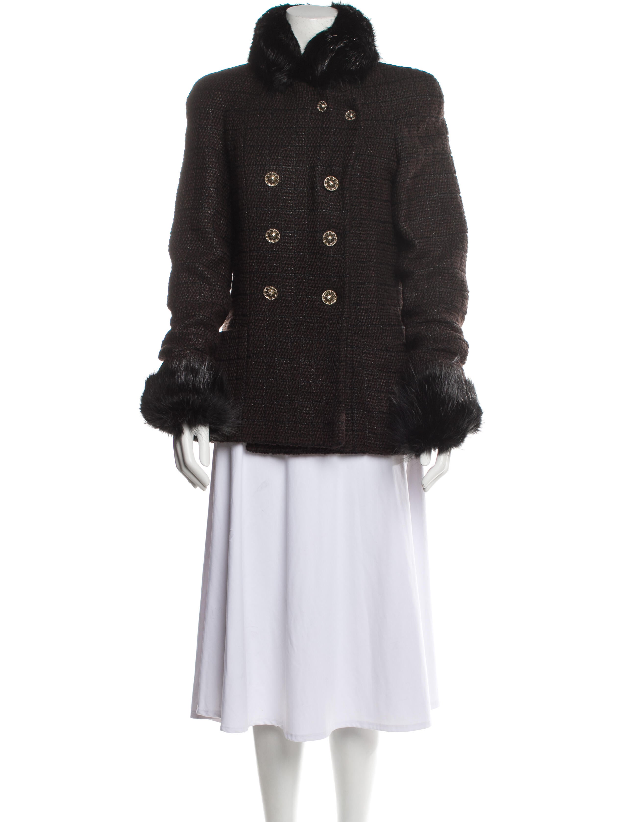 Chanel 2010 Paris-Shanghai Fur-Trimmed Fur Jacket - Brown Jackets ...