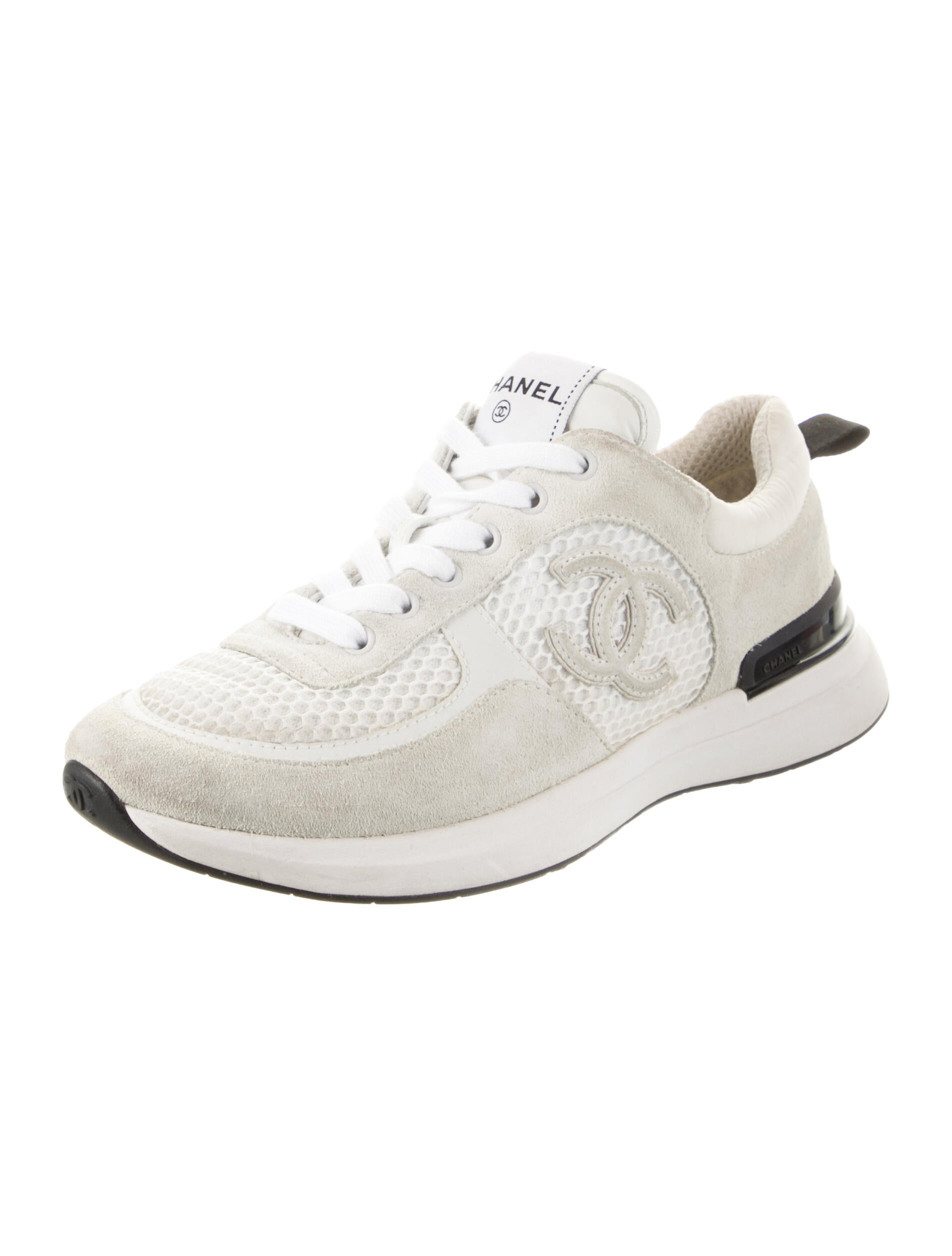 Chanel Interlocking CC Logo Chunky Sneakers - White Sneakers, Shoes ...