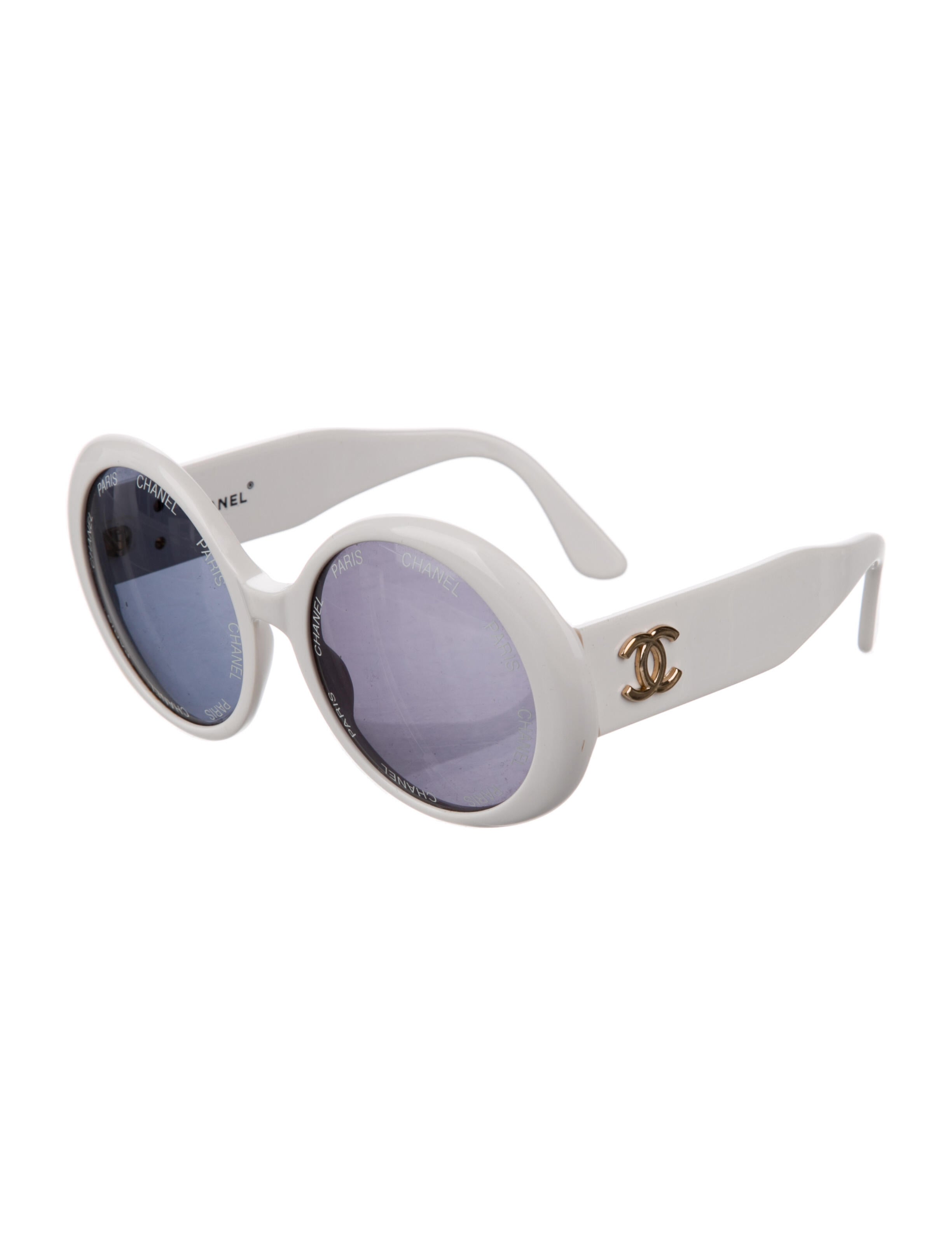 Chanel Interlocking CC Logo Square Sunglasses - Brown Sunglasses ...
