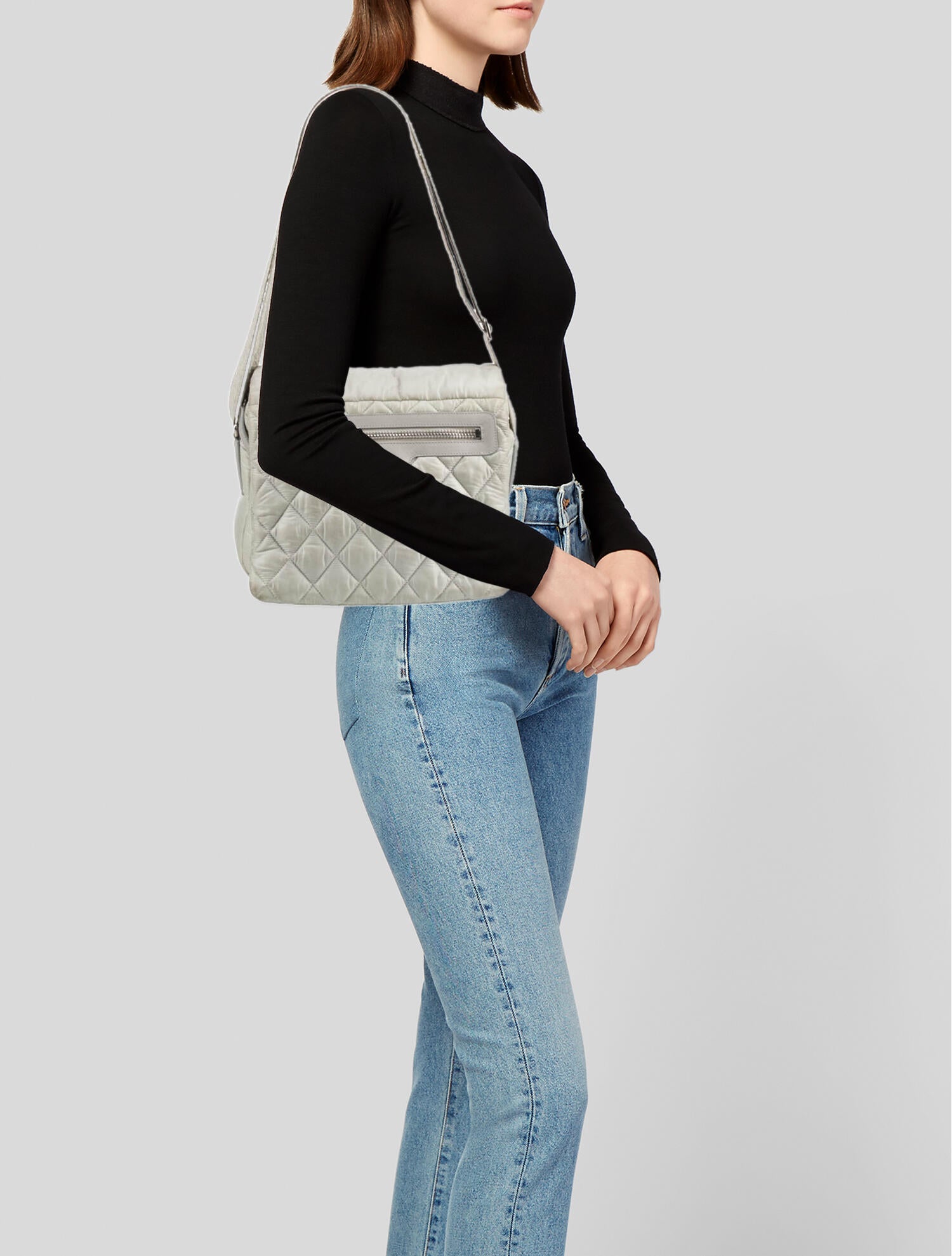 Chanel Small Coco Cocoon Messenger Bag - Grey Shoulder Bags, Handbags ...