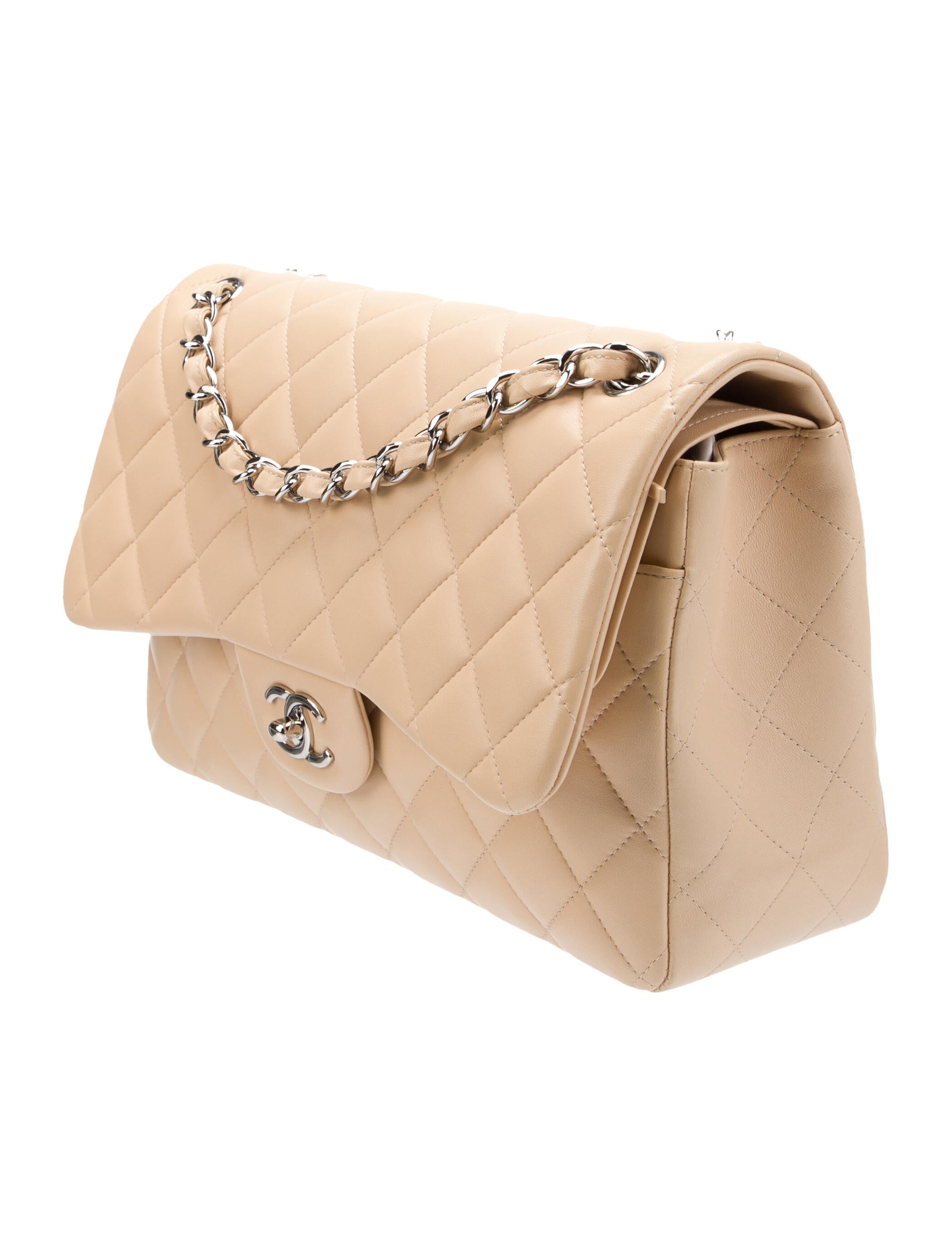 Chanel Classic Jumbo Double Flap Bag - Neutrals Shoulder Bags, Handbags ...
