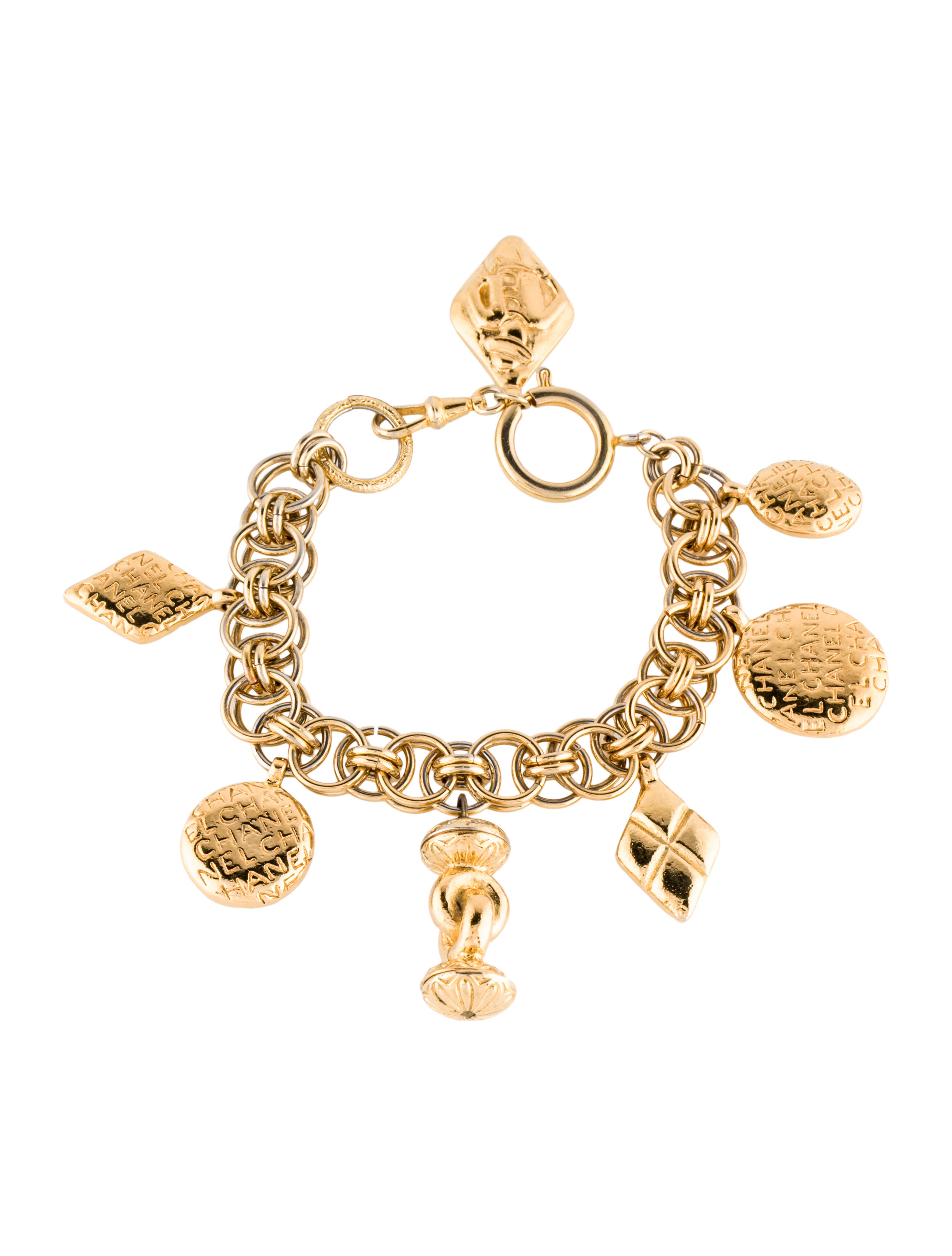 Tiffany & Co. 18K Love Heart Tag & Key Charm Bracelet - 18K Yellow Gold ...