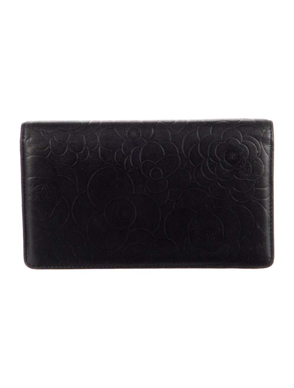 Chanel Continental Wallet By Karl Lagerfeld Black Lea… - Gem