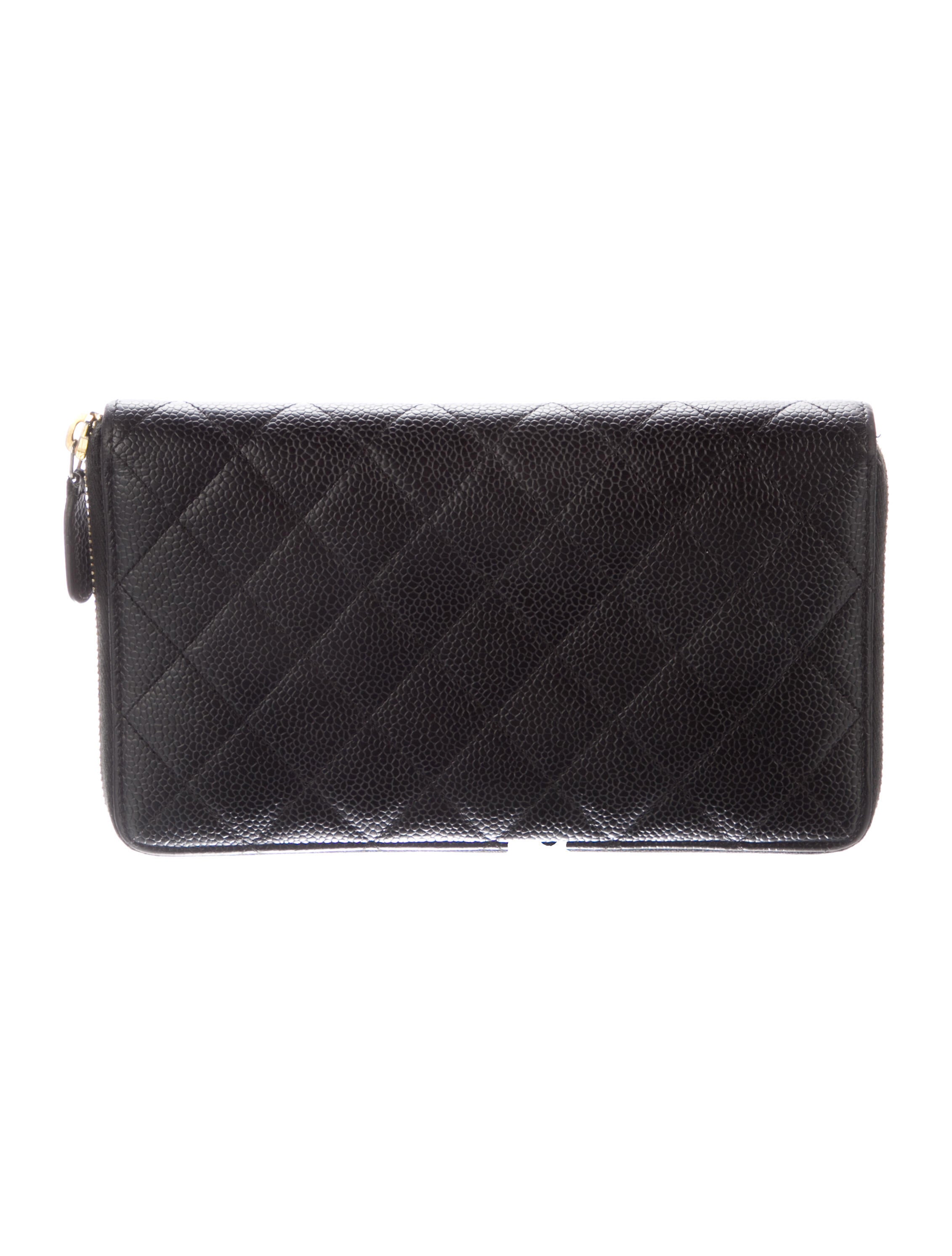 Chanel Interlocking CC Logo Leather Continental Wallet - Red Wallets ...