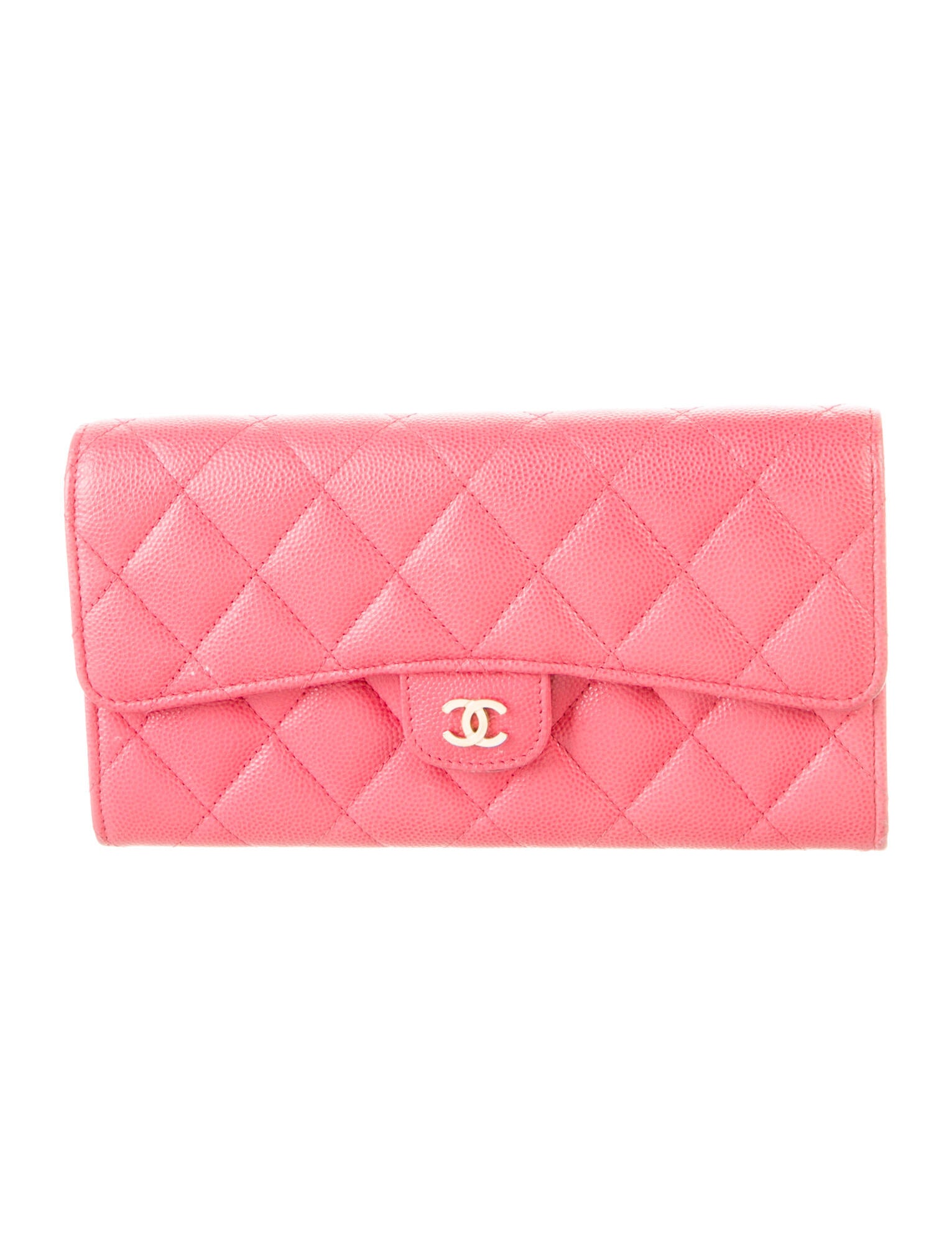 Chanel 2015-2016 Interlocking CC Logo Trifold Wallet - Red Wallets ...