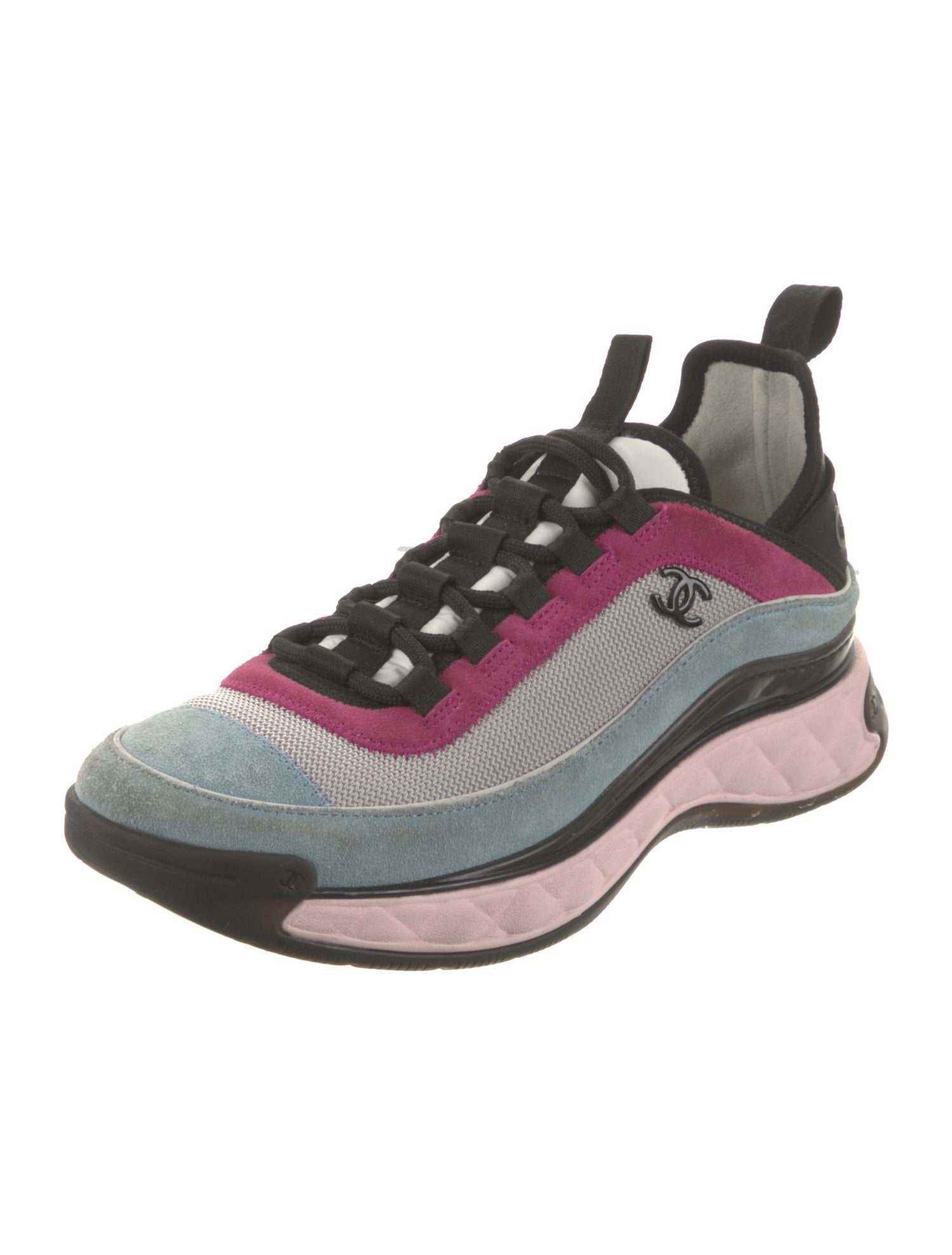 Chanel Interlocking CC Logo Sneakers - White Sneakers, Shoes ...