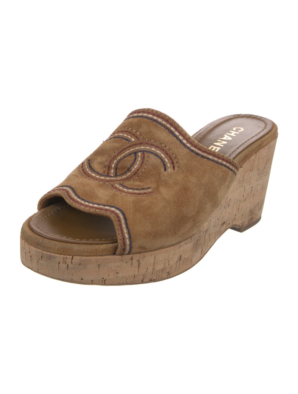 Chanel 2021 Interlocking CC Logo Slides - Gem