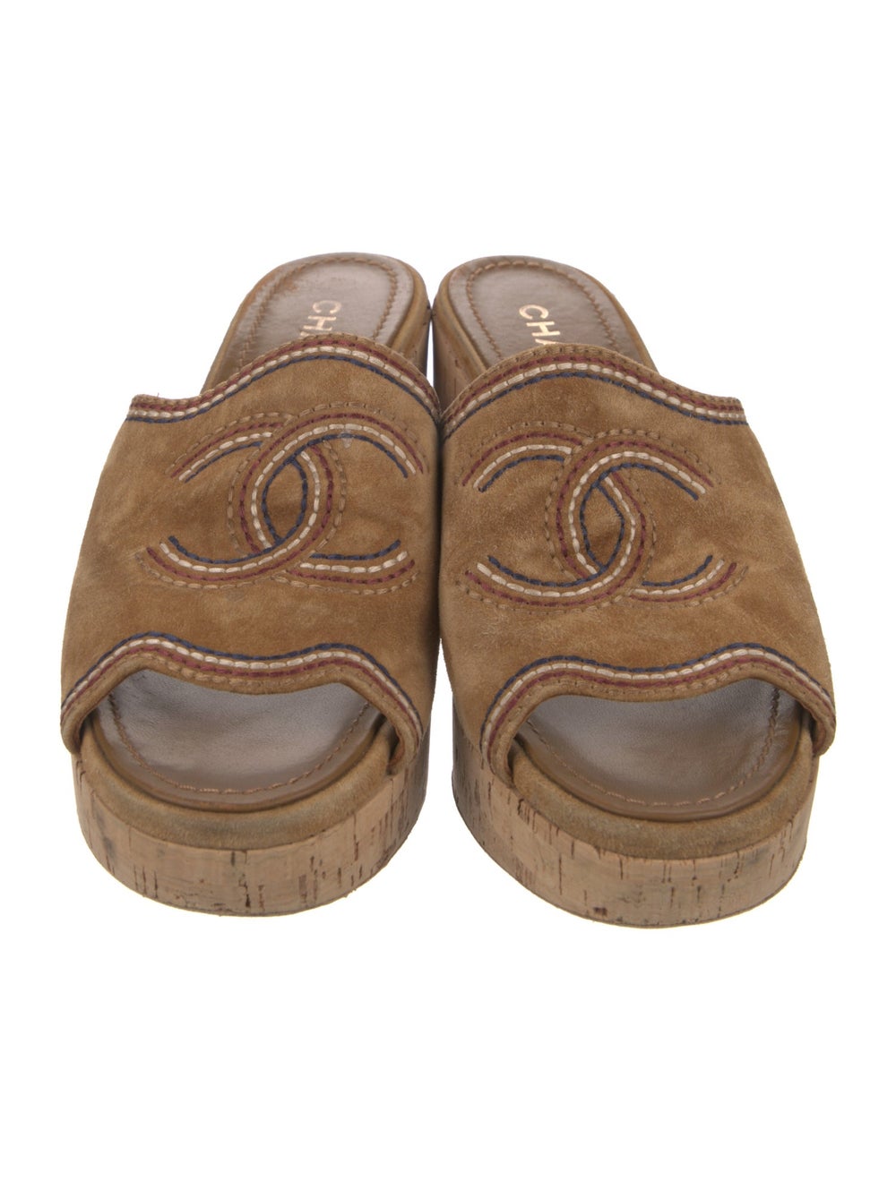 Chanel 2021 Interlocking CC Logo Slides - Gem