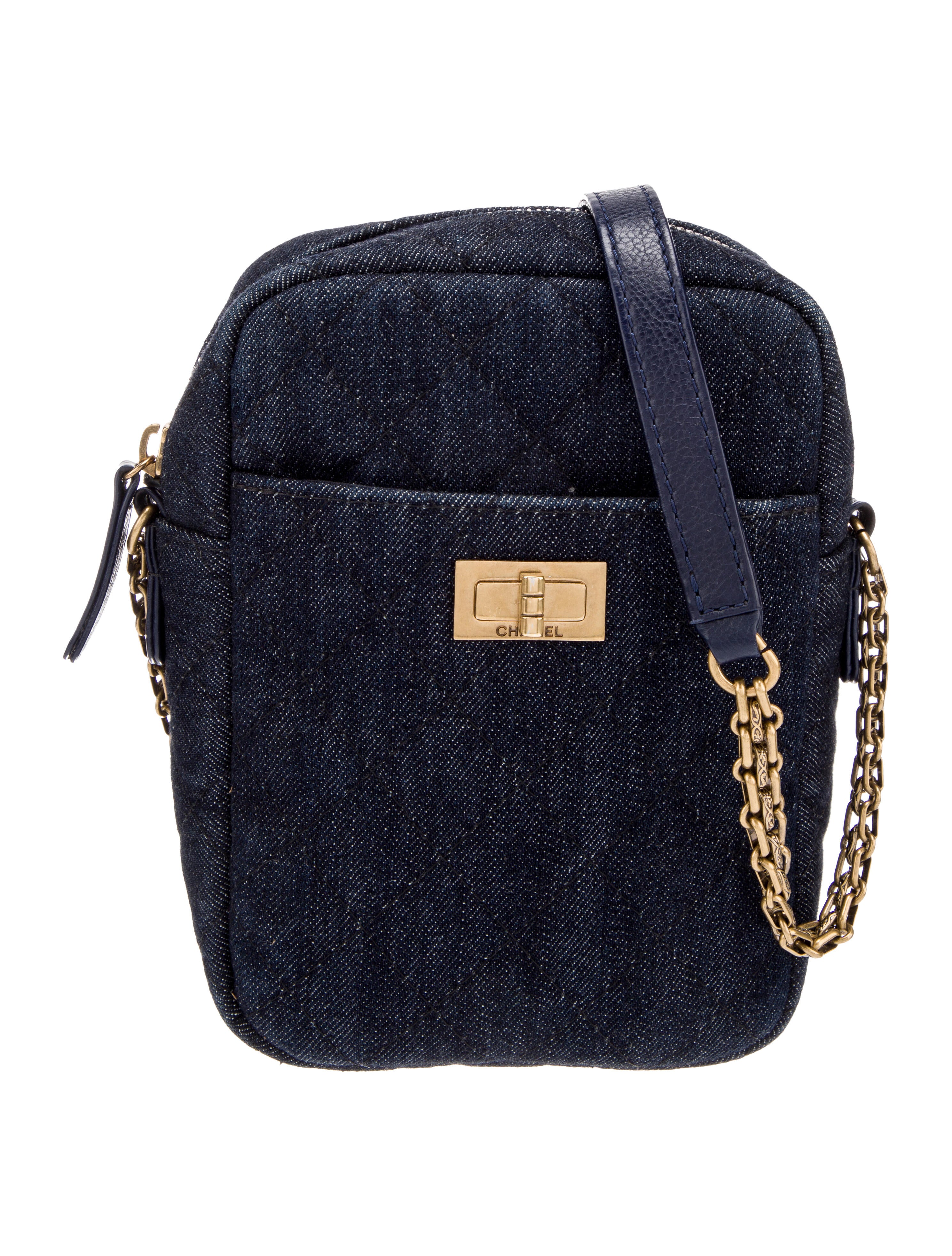Chanel Denim Reissue Camera Bag - Blue Crossbody Bags, Handbags ...