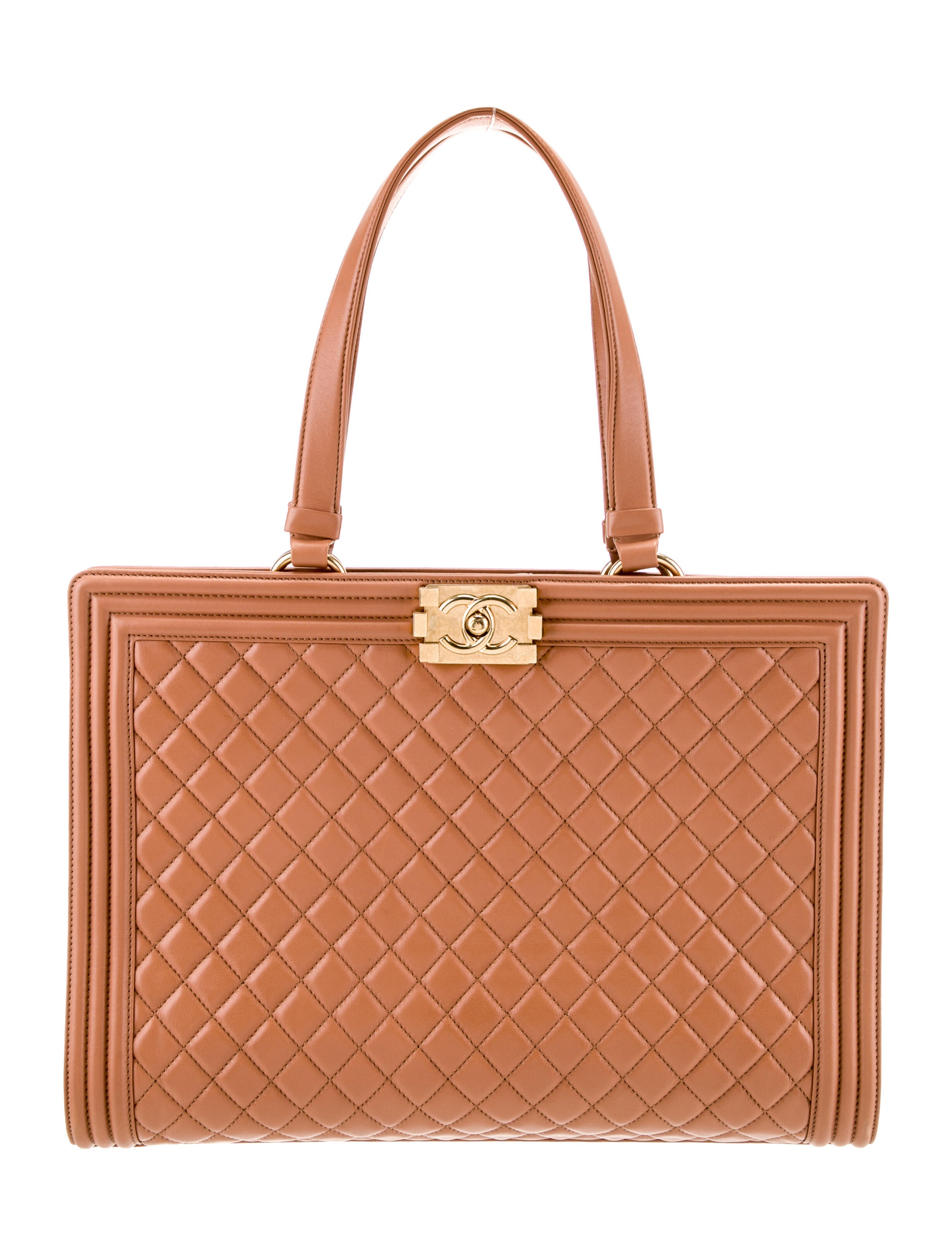 Chanel Quilted Boy Shopping Tote - Neutrals Totes, Handbags - CHA964825 ...