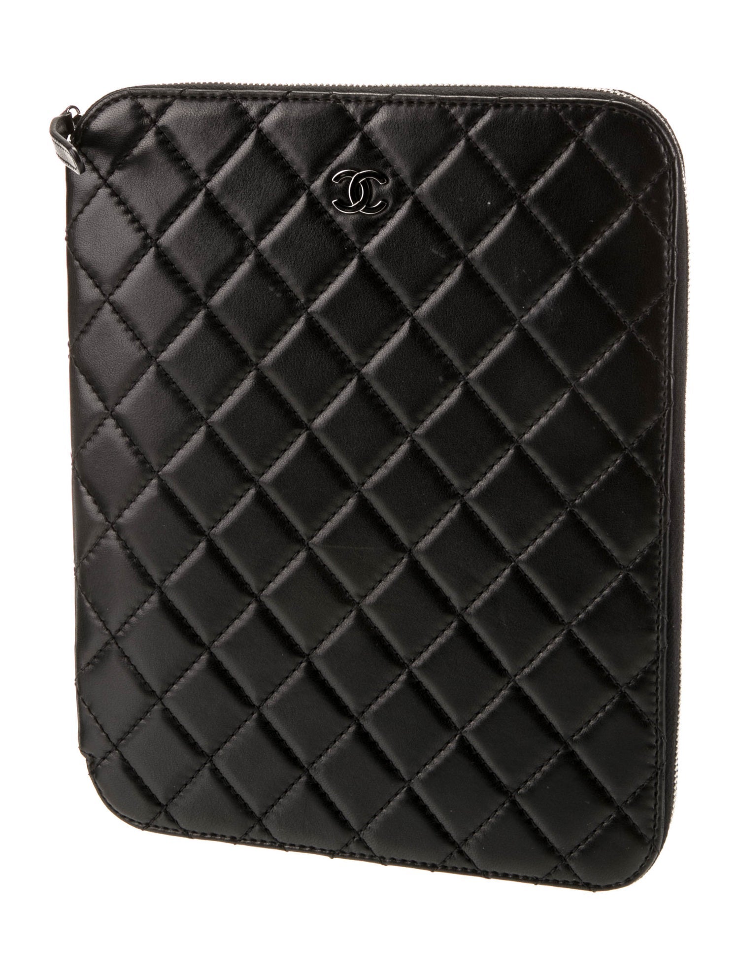 Chanel Quilted iPad Case - Black Technology, Accessories - CHA968014 ...