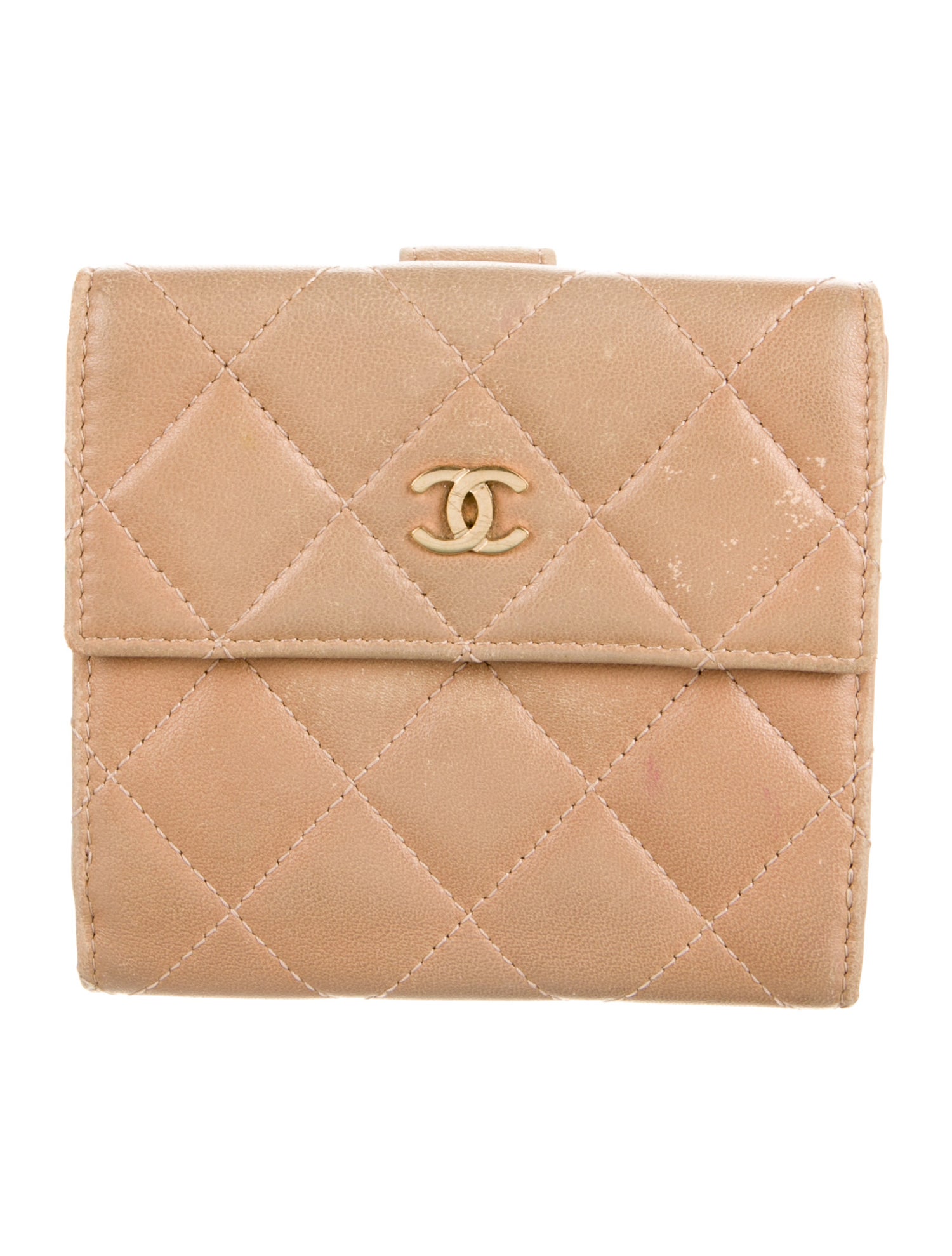 Chanel 2012 Interlocking CC Logo Compact Wallet - Neutrals Wallets ...