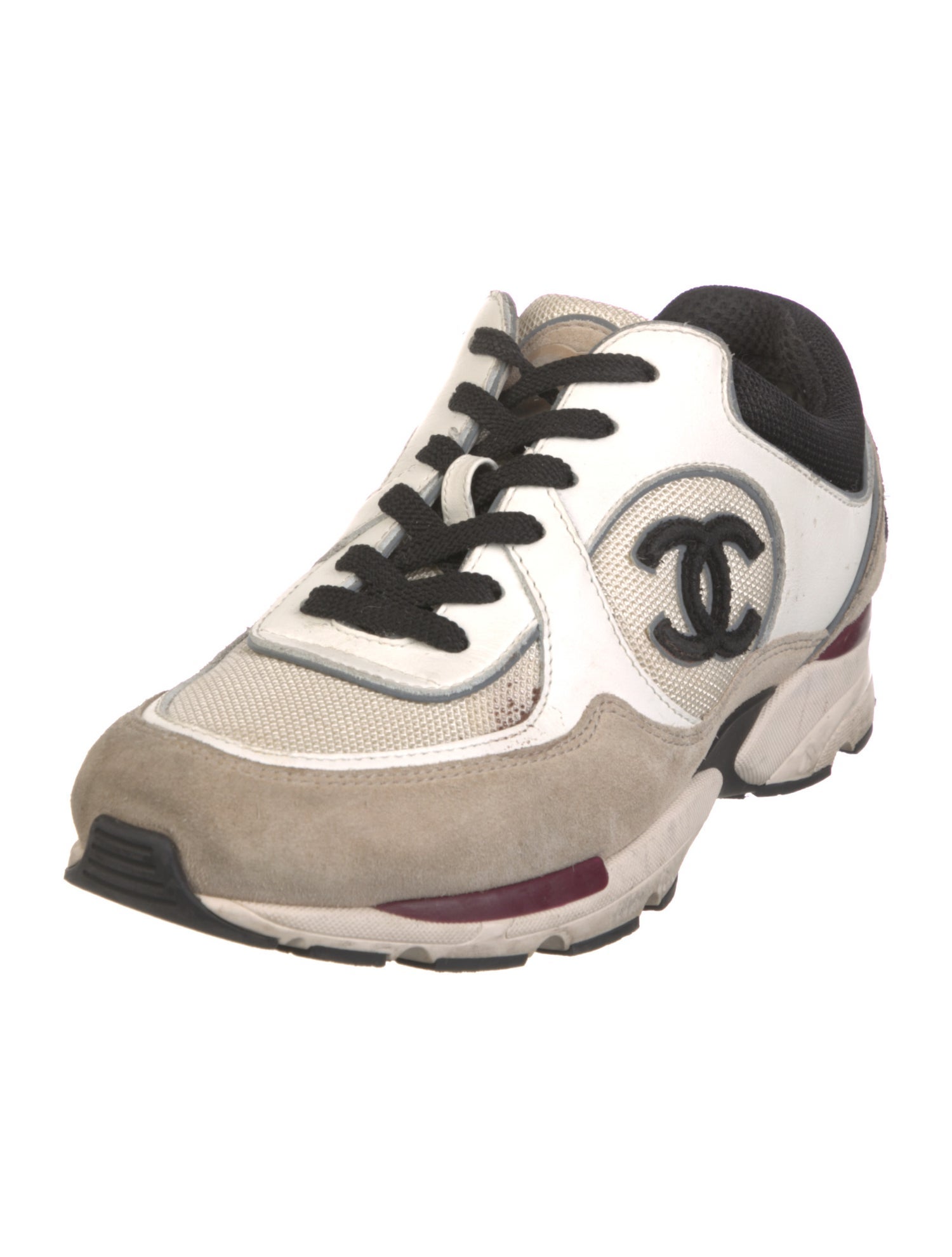 Chanel Interlocking CC Logo Nylon Chunky Sneakers - Pink Sneakers ...