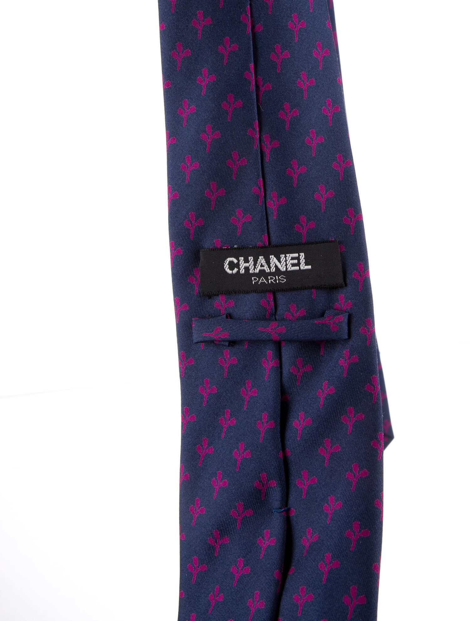 Chanel Printed Silk Tie - Blue Ties, Suiting Accessories - CHA973754 | The RealReal