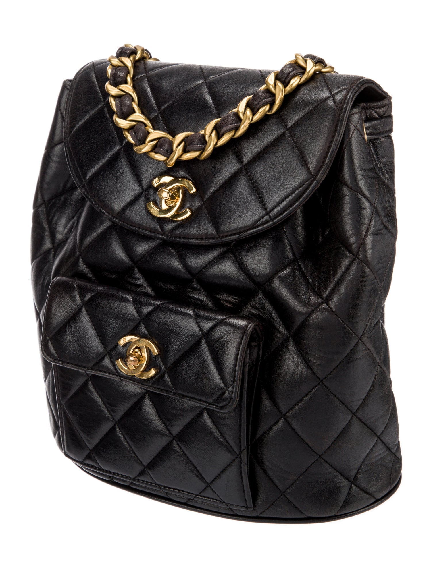 Chanel Quilted CC Backpack - Black Backpacks, Handbags - CHA976188 ...