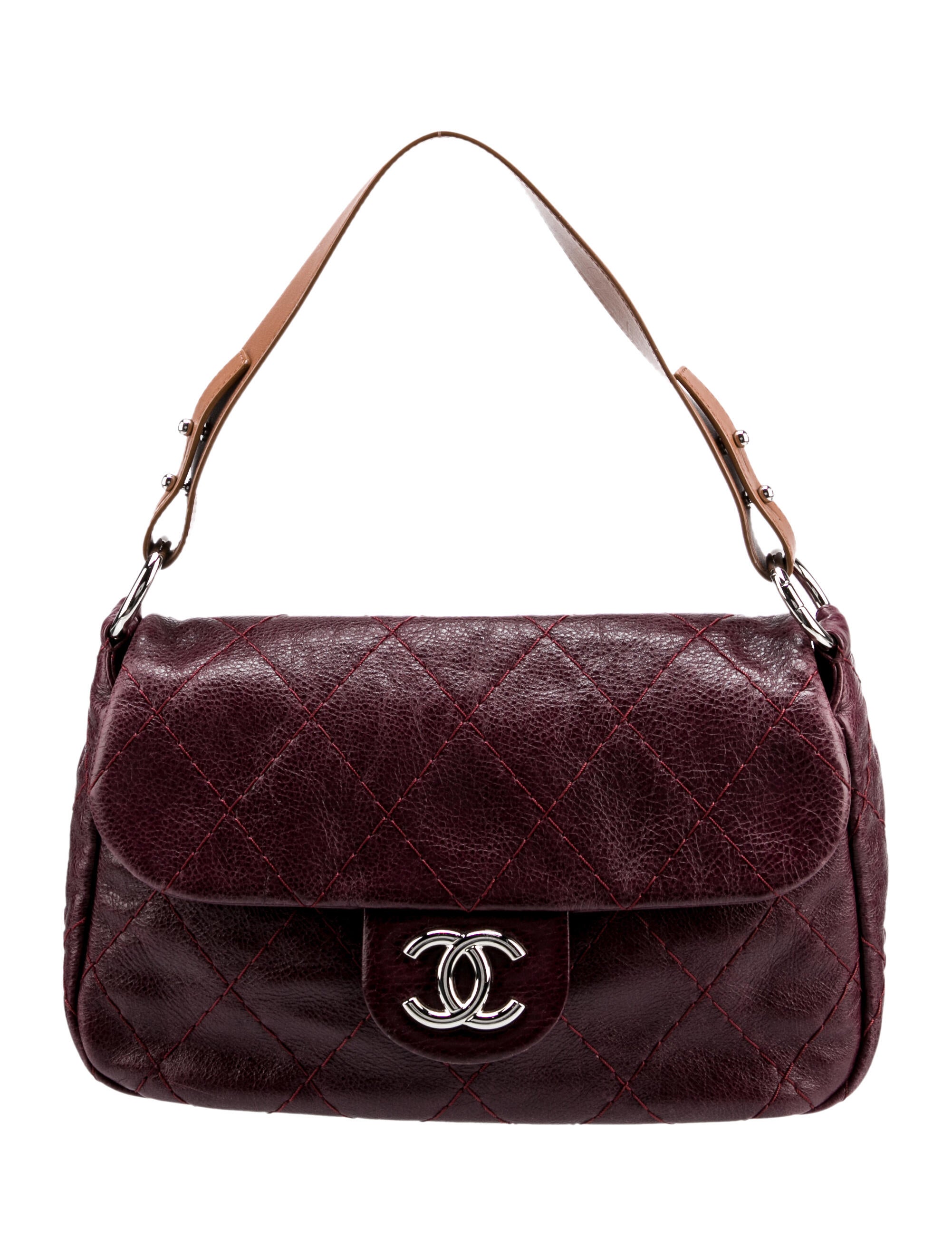 Chanel Surpique Shoulder Bag - Red Shoulder Bags, Handbags - CHA922854 ...