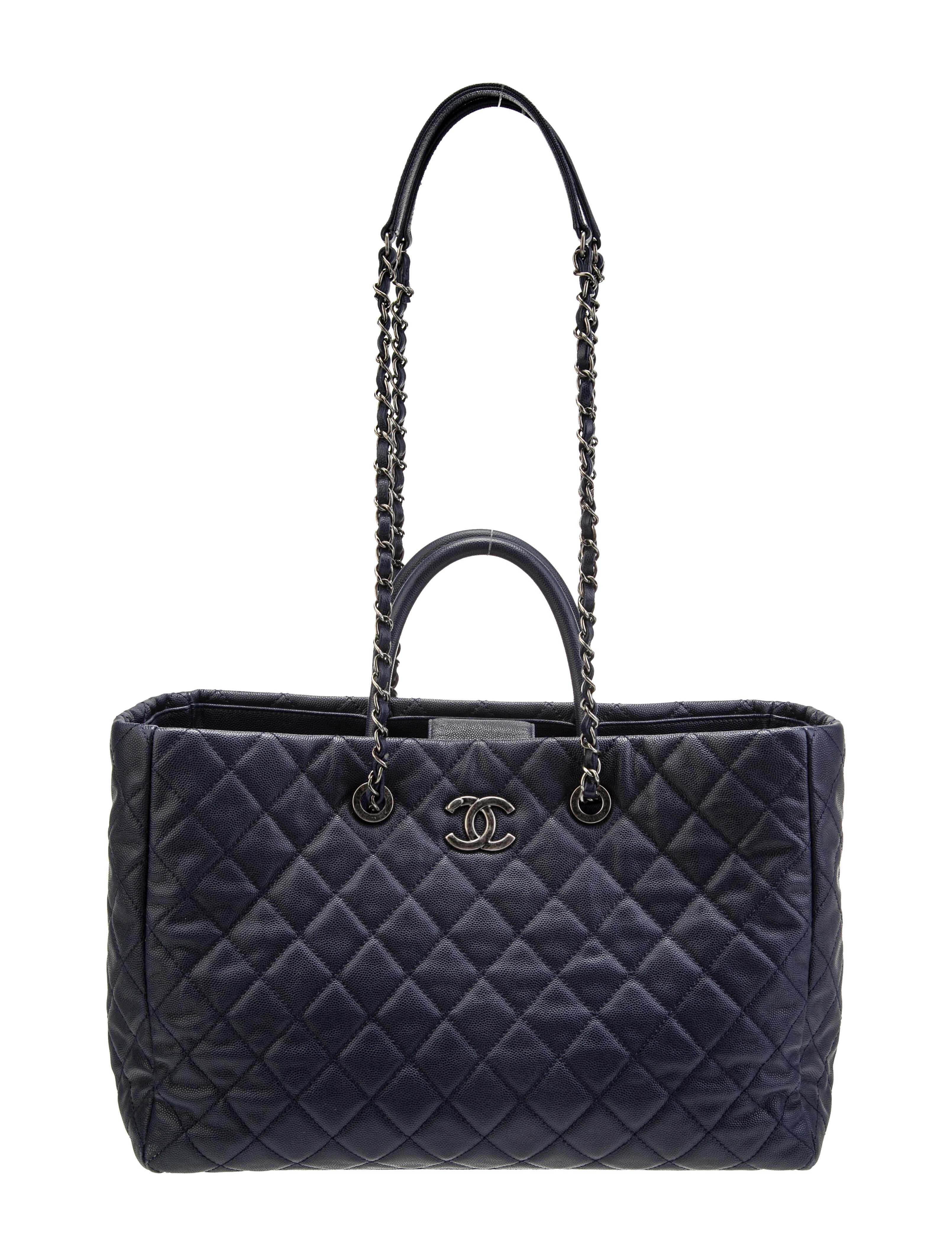 Chanel Large Coco Allure Shopping Tote - Blue Totes, Handbags ...