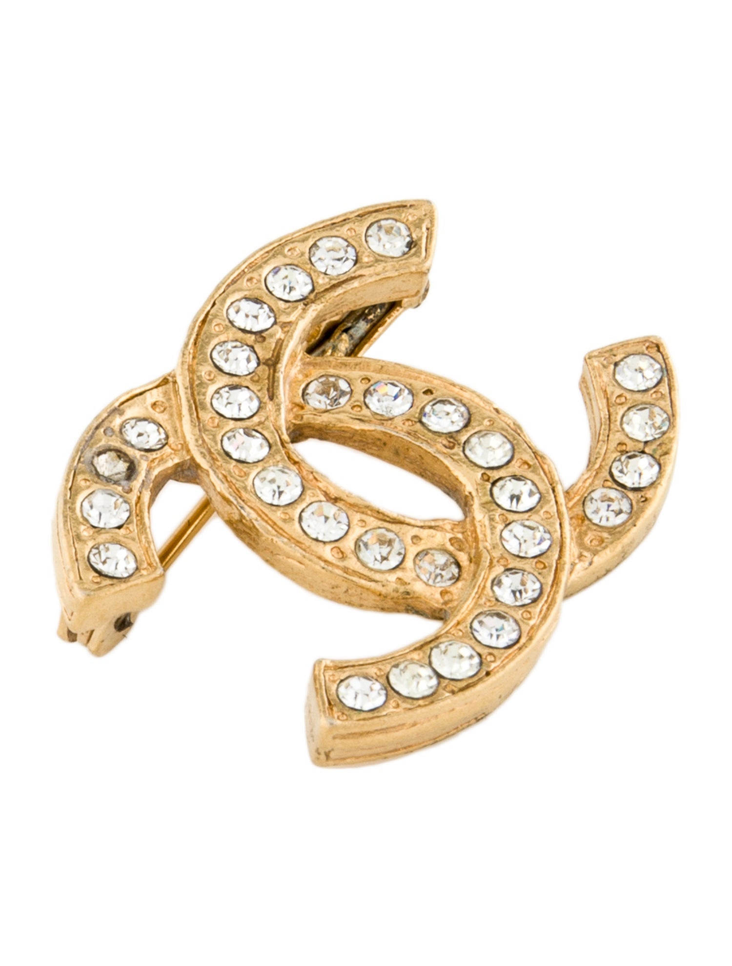 Chanel 2020 Textured CC Brooch - Gold-Plated Pin, Brooches - CHA1077731 ...