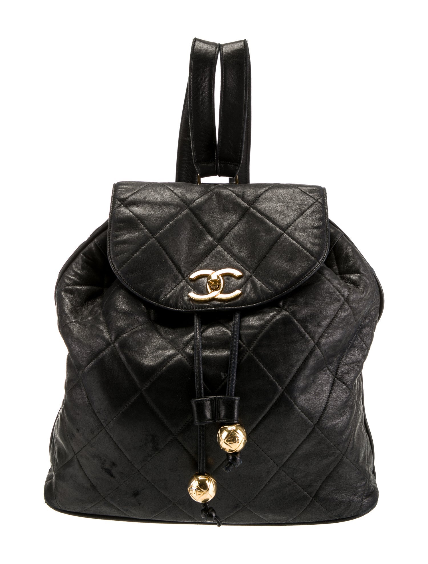 Chanel Quilted CC Backpack - Black Backpacks, Handbags - CHA982791 ...