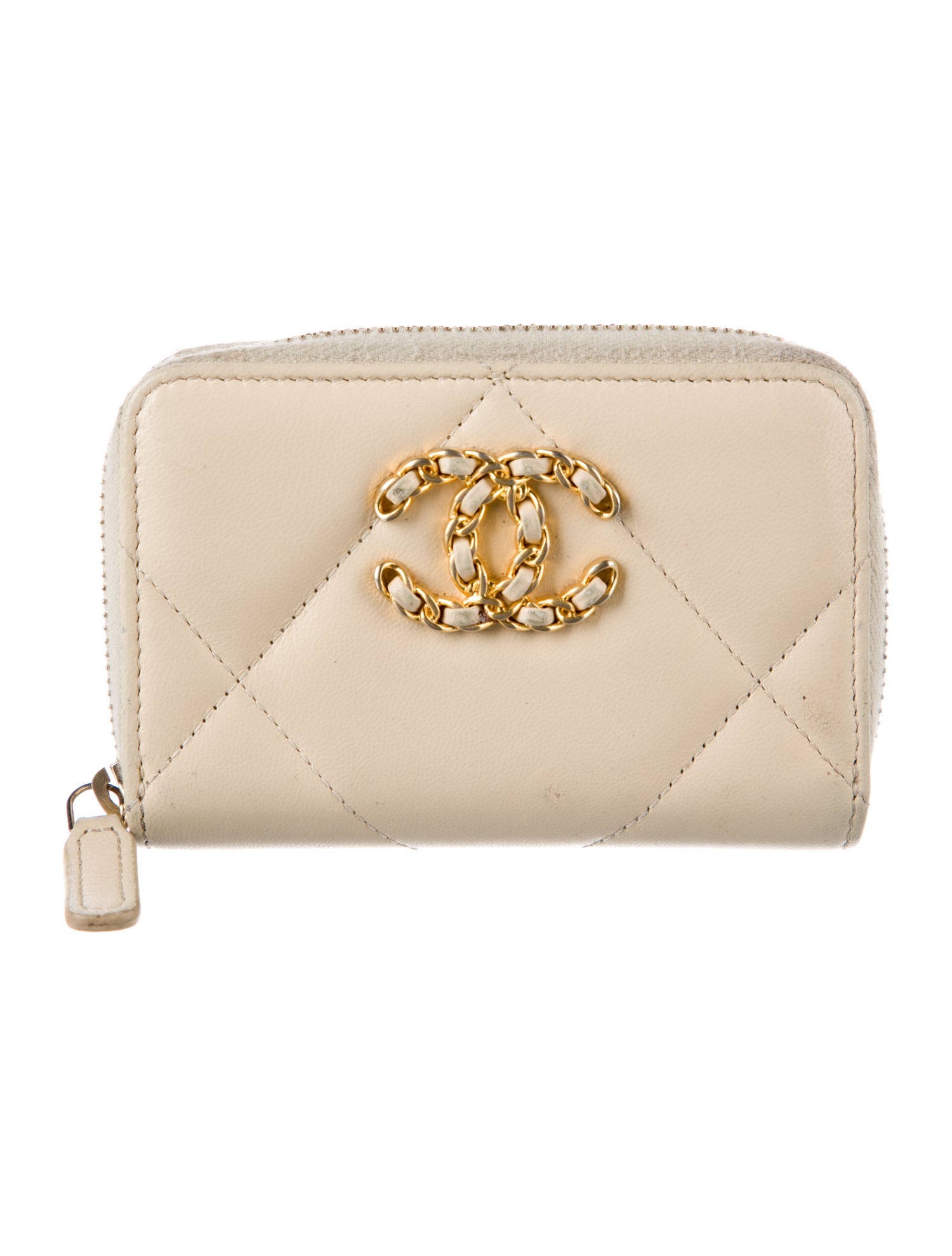 Chanel 2020 Interlocking CC Logo Compact Wallet - Neutrals Wallets ...