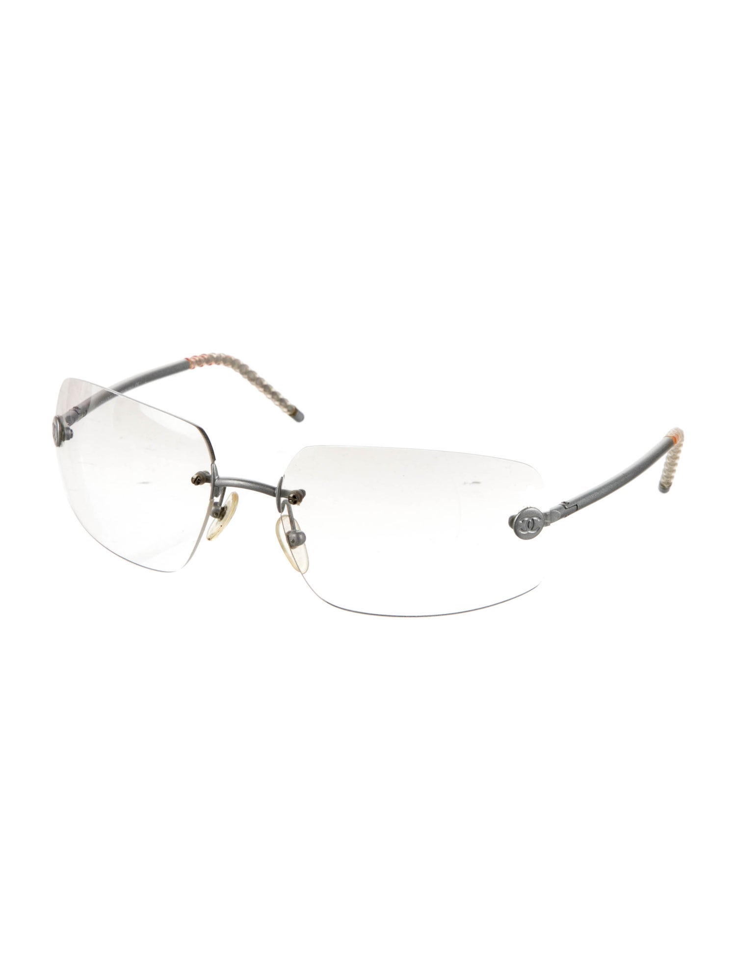 Chanel Interlocking CC Logo Cat-Eye Eyeglasses - Red Eyeglasses ...