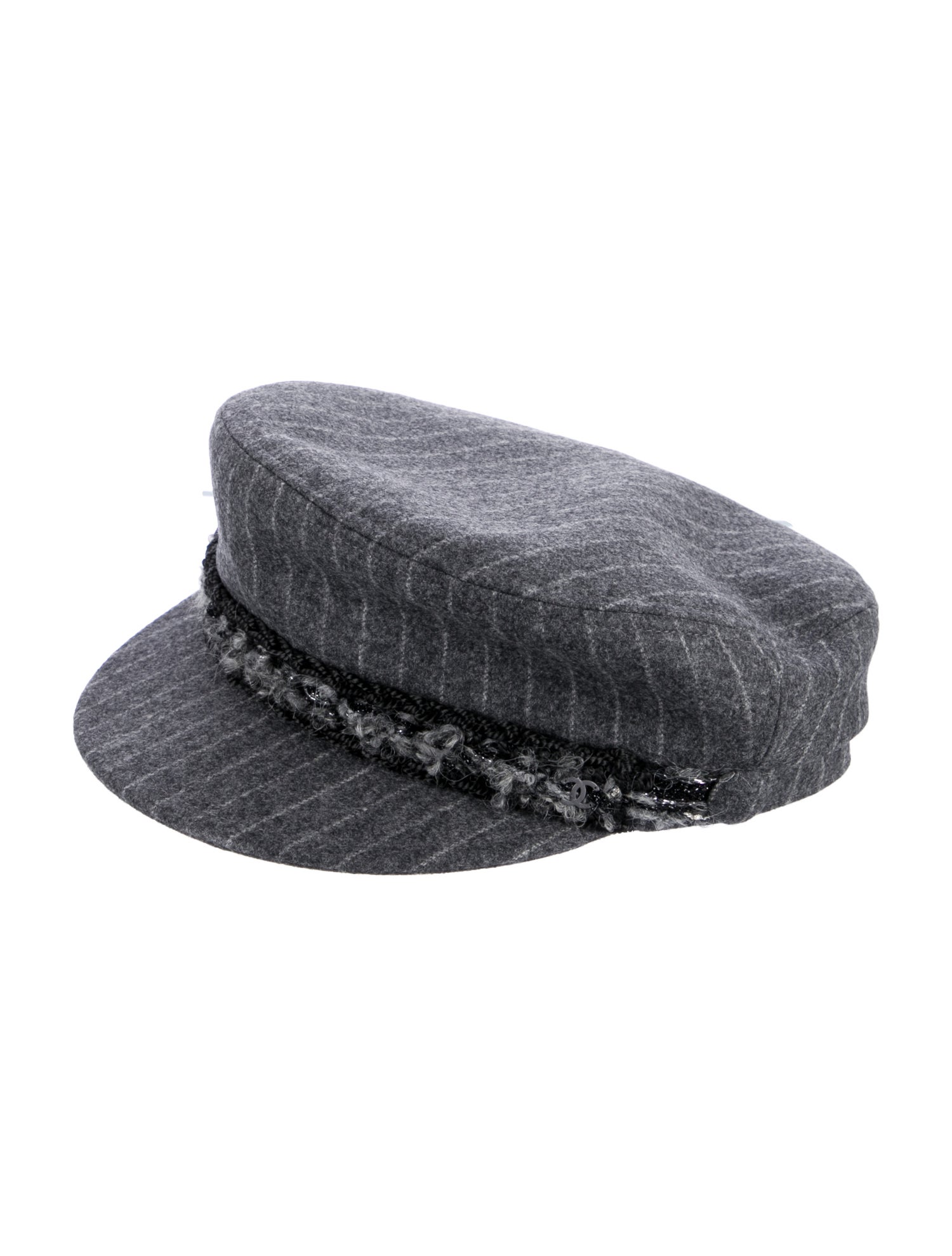 Chanel Wool Tweed Newsboy Cap - White Hats, Accessories - CHA1032239 ...