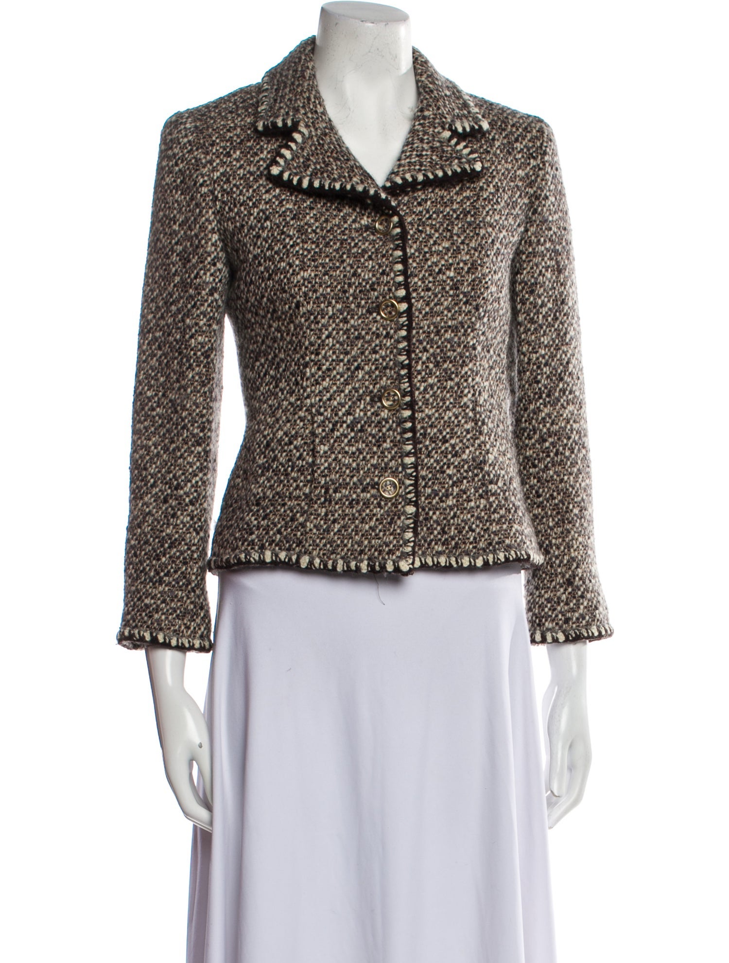 Chanel 2019 Tweed Pattern Blazer - Black Jackets, Clothing - CHA989741 ...