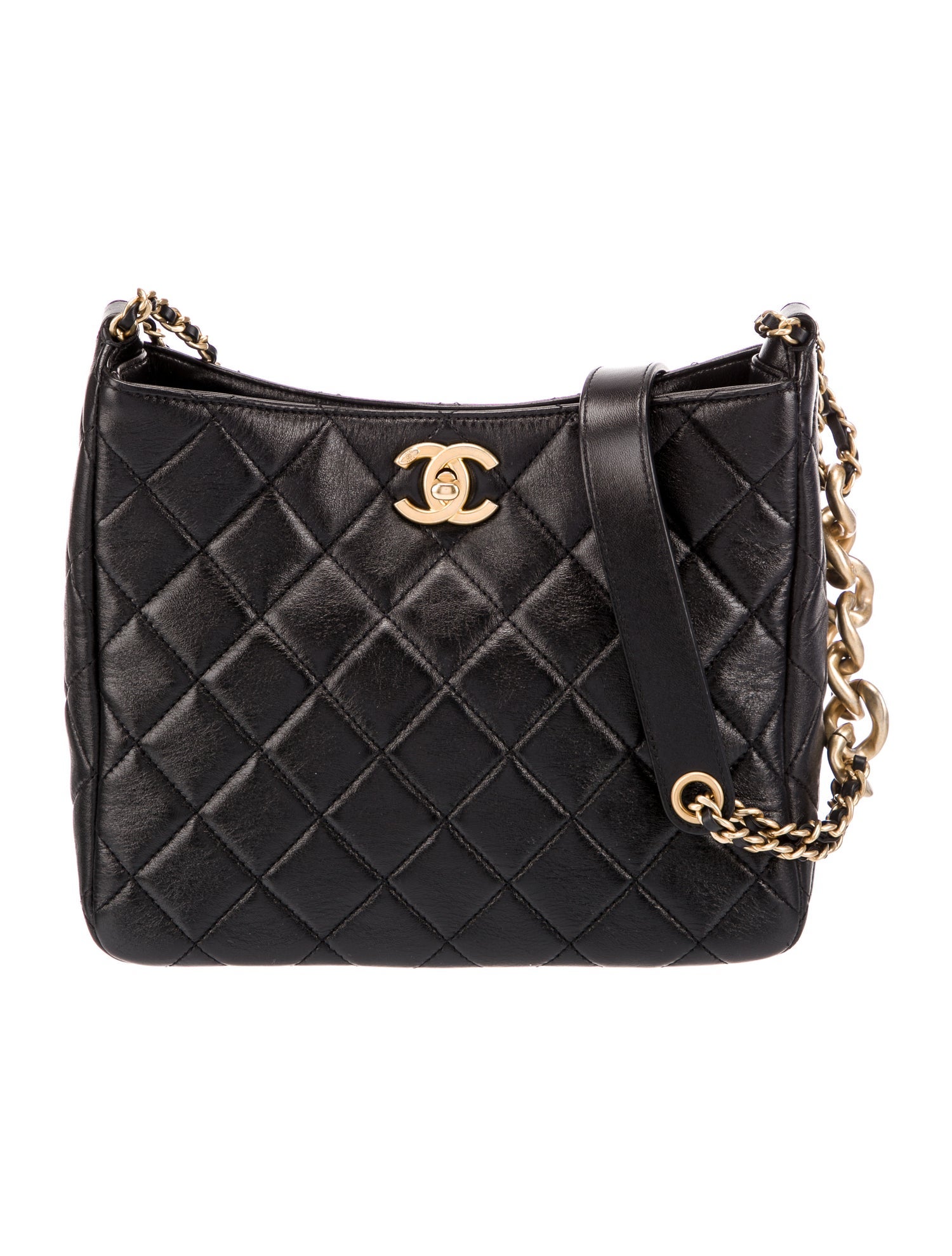 Chanel 2022 Quilted Chain Hobo - Black Shoulder Bags, Handbags ...