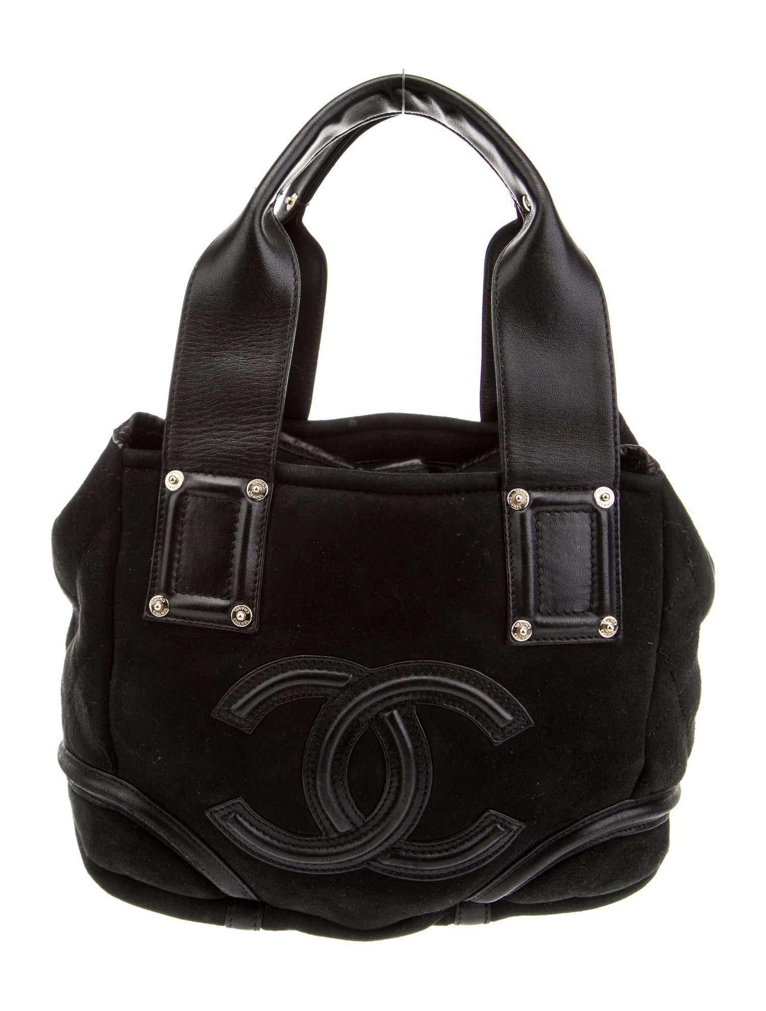 Chanel Small Shearling Sparkling Winter Tote - Black Totes, Handbags ...