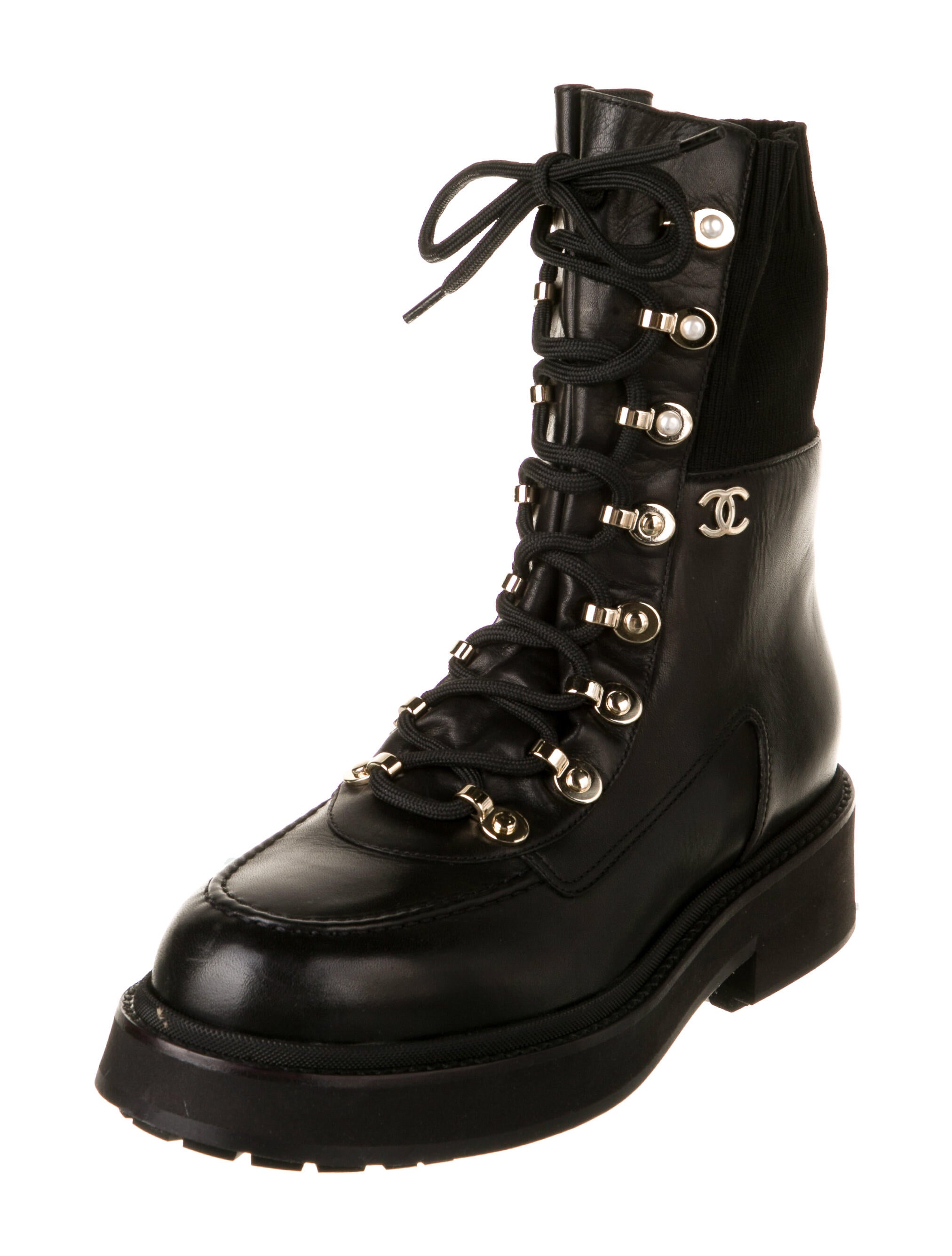 Chanel 2021 Interlocking CC Logo Boots - Black Boots, Shoes - CHA987853 ...