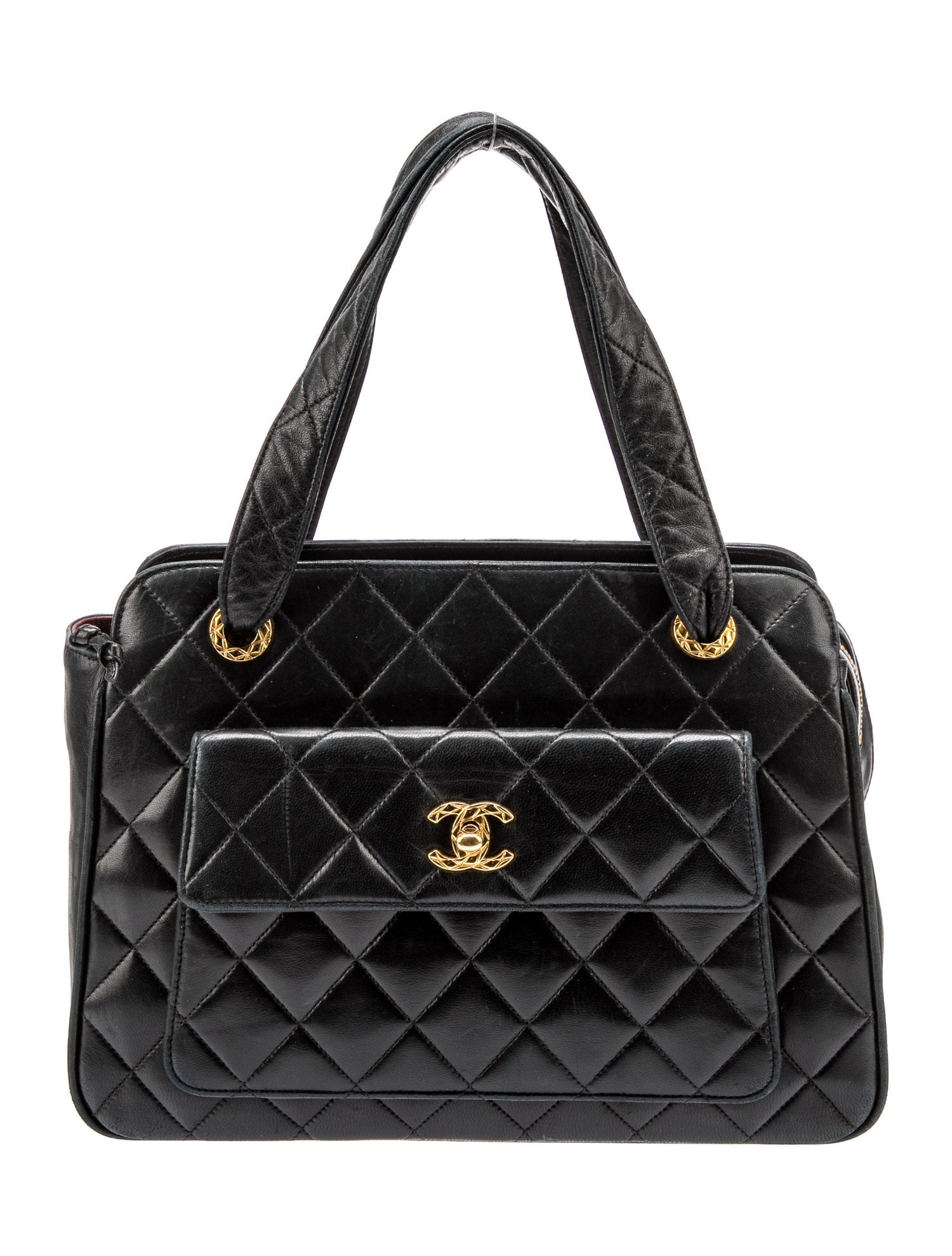 Chanel Brilliant CC Handle Bag - Black Handle Bags, Handbags ...