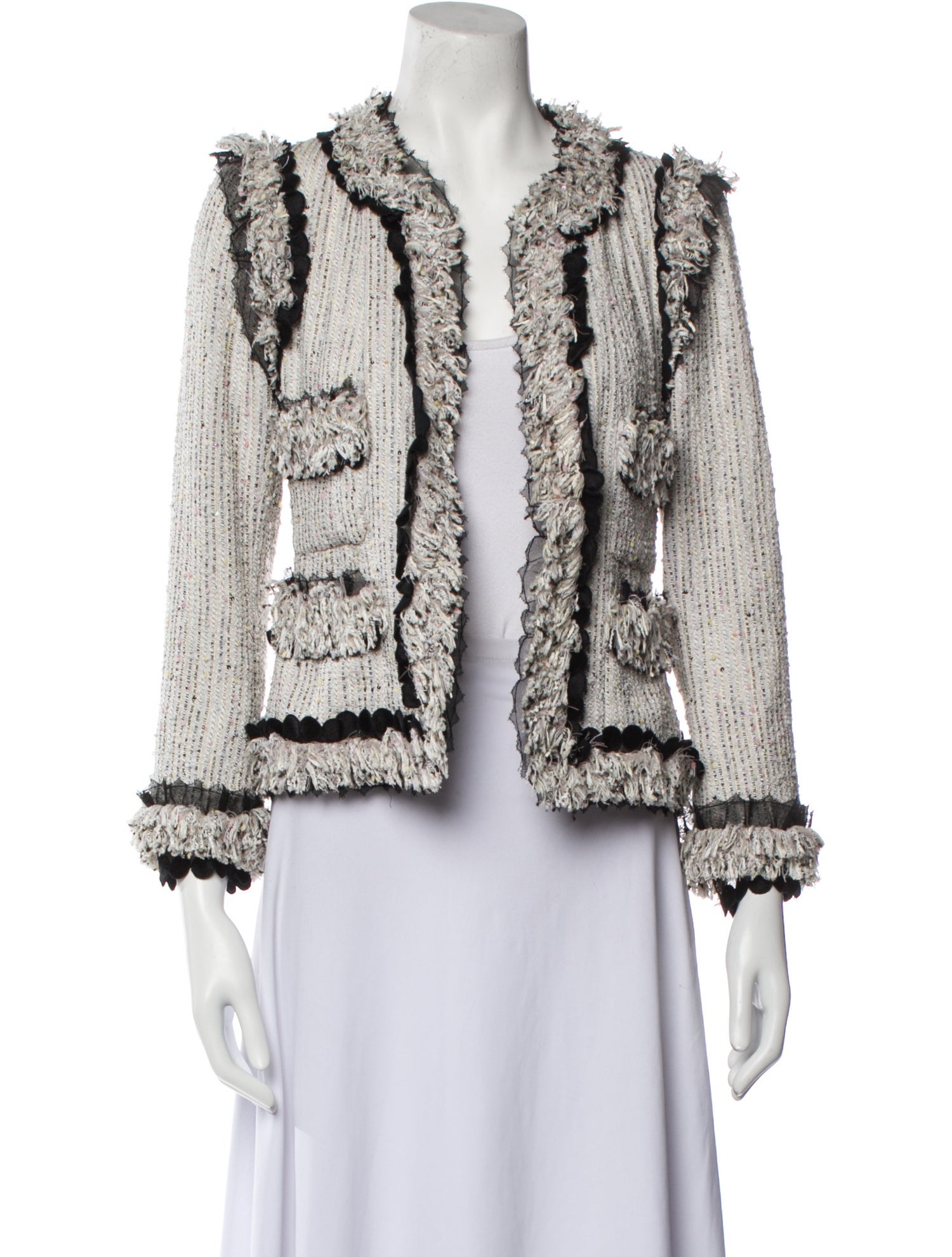 Chanel Vintage 2004 Evening Jacket - Black Jackets, Clothing ...