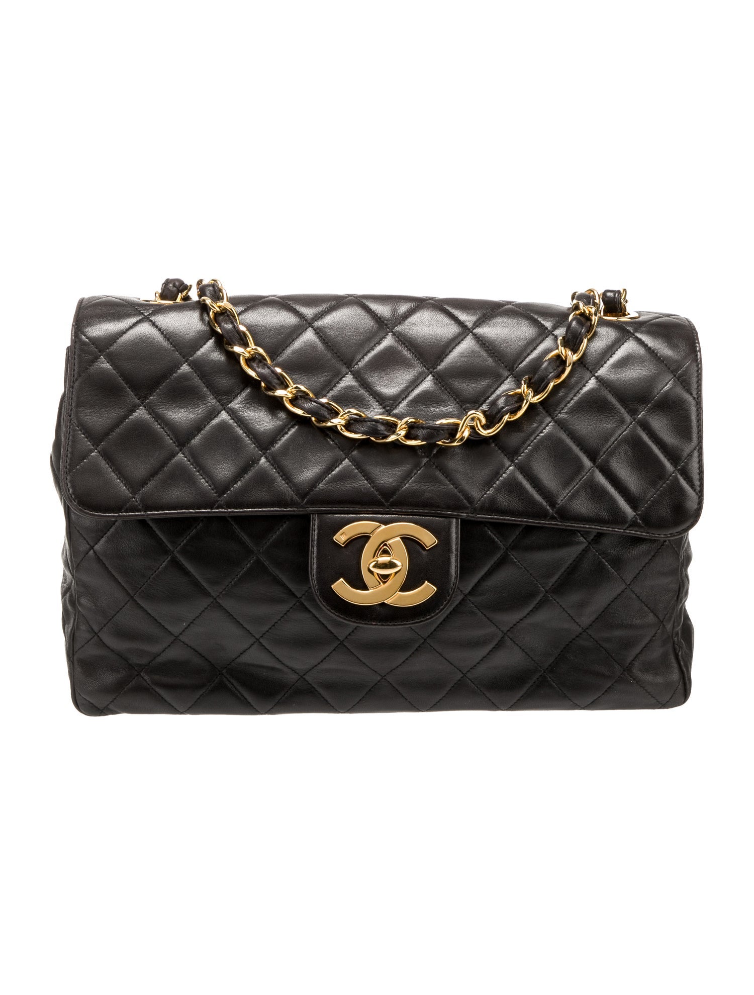Chanel Quilted 3 Flap Bag - Black Shoulder Bags, Handbags - CHA961439 ...