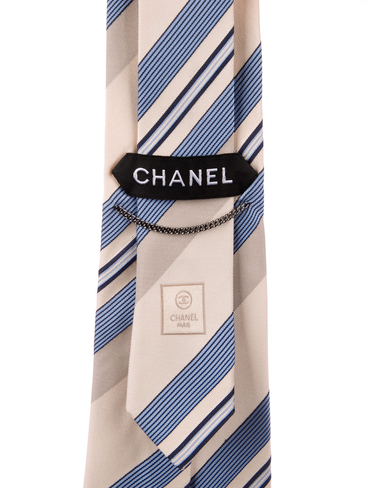 Chanel Silk Pattern Tie - Neutrals Ties, Suiting Accessories ...