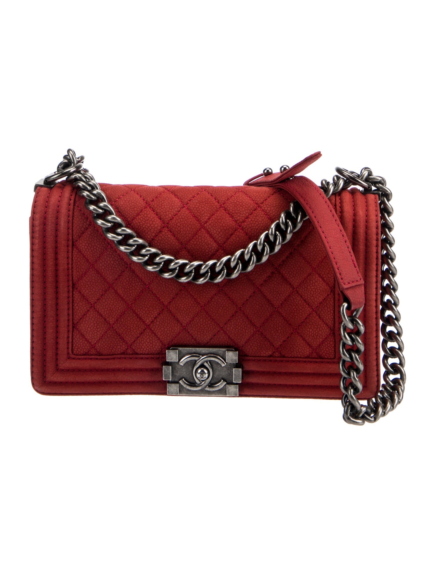 Chanel Medium Boy Bag - Red Shoulder Bags, Handbags - CHA992805 | The ...