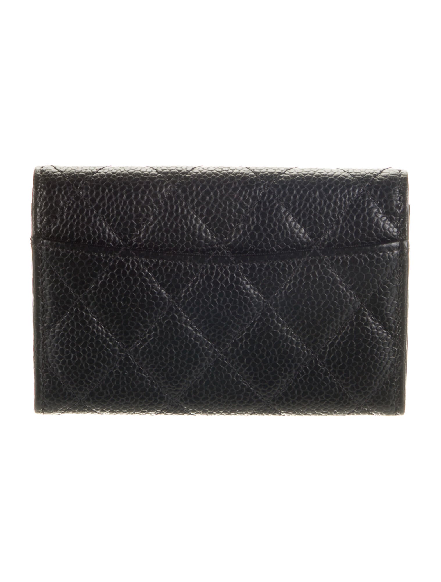 Chanel 2021-2022 Interlocking CC Logo Trifold Wallet - Black Wallets ...