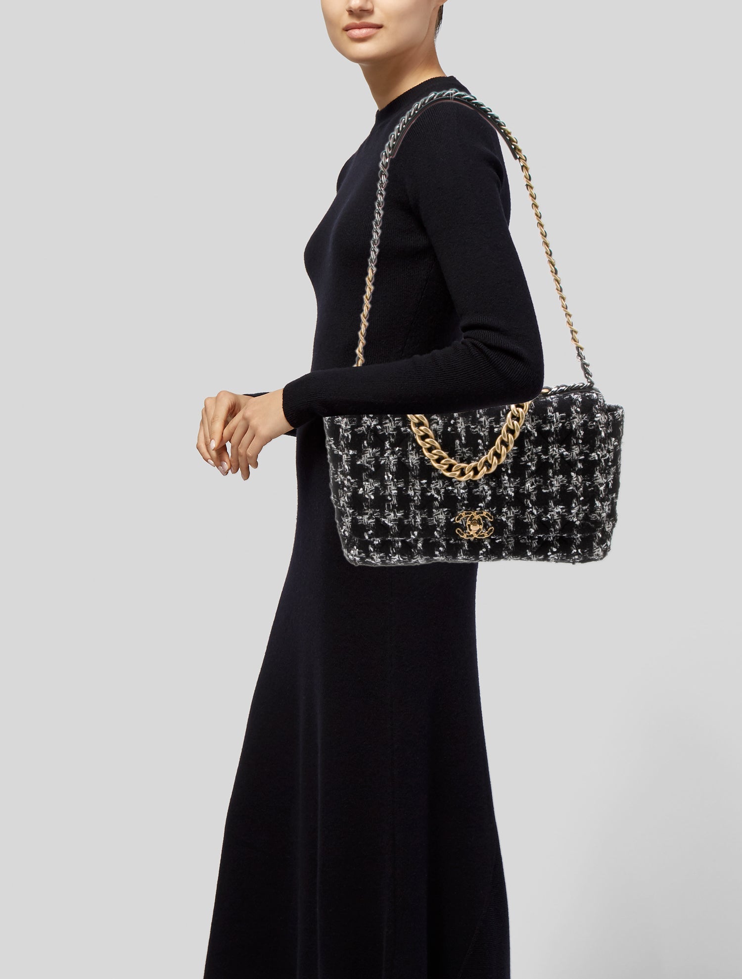 Chanel Mini Tweed Flap Bag - Purple Shoulder Bags, Handbags ...