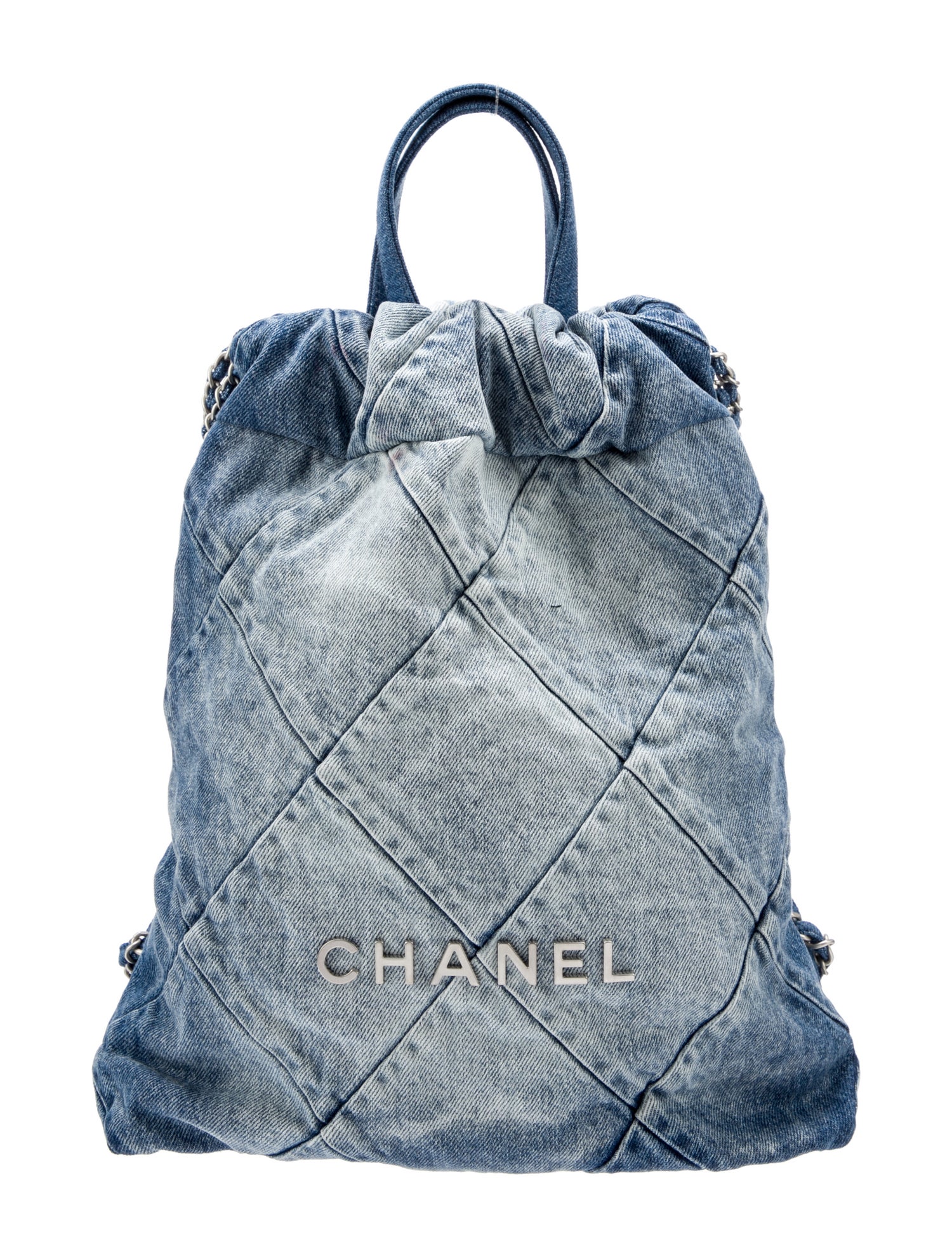 Chanel 2023 Denim 22 Backpack - Blue Backpacks, Handbags - CHA994186 ...