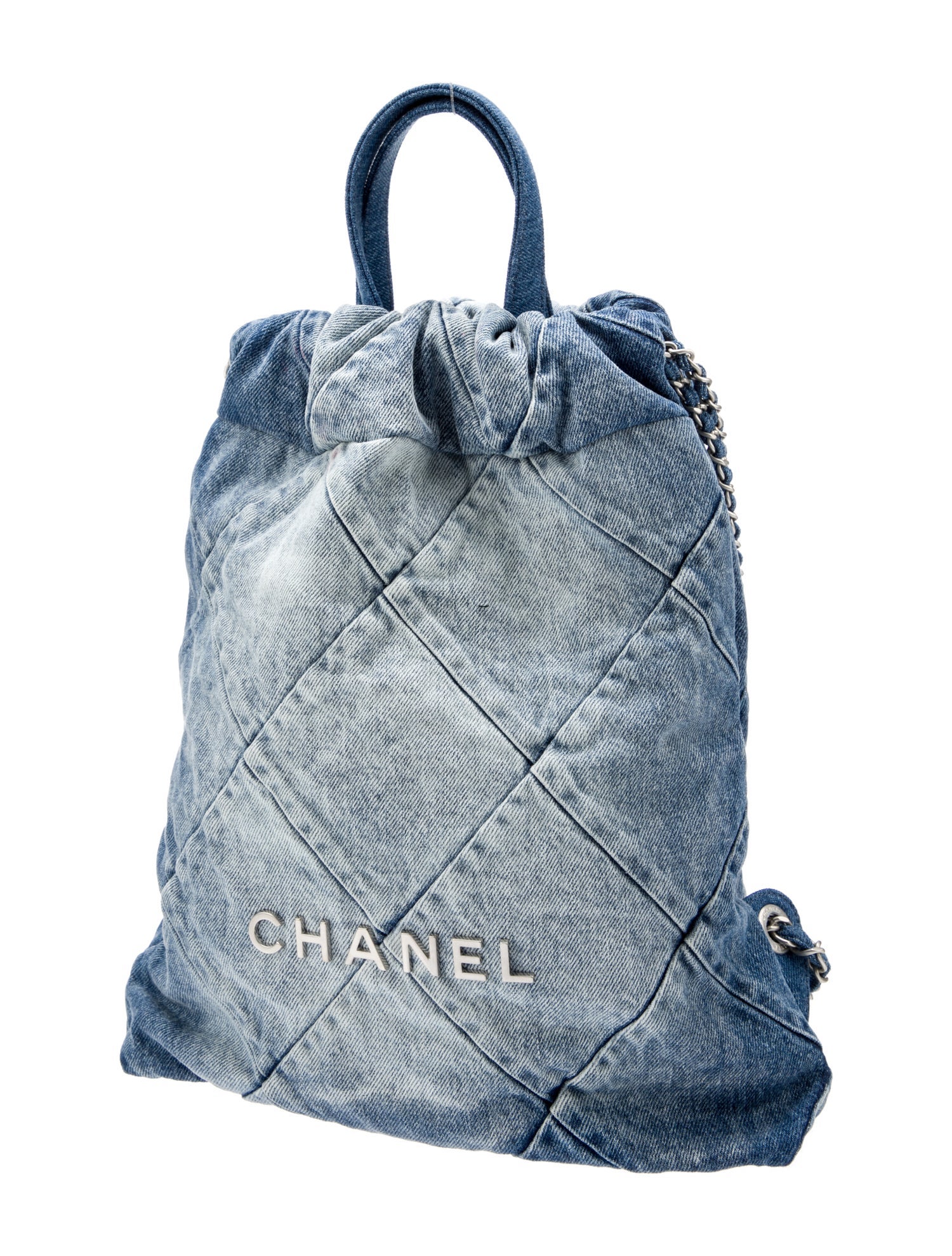 Chanel 2023 Denim 22 Backpack - Blue Backpacks, Handbags - CHA994186 ...