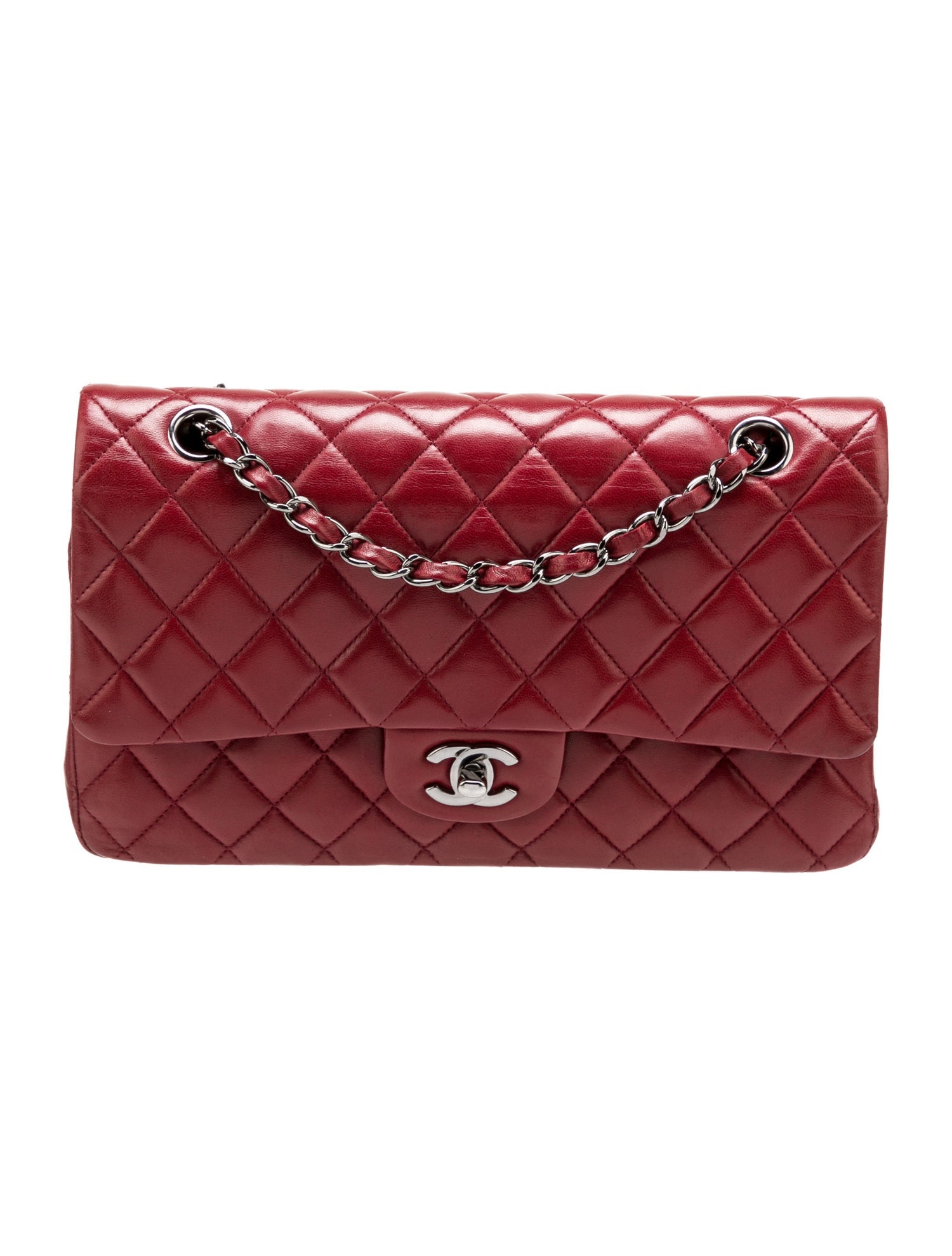 Chanel Classic Medium Double Flap Bag - Red Shoulder Bags, Handbags ...