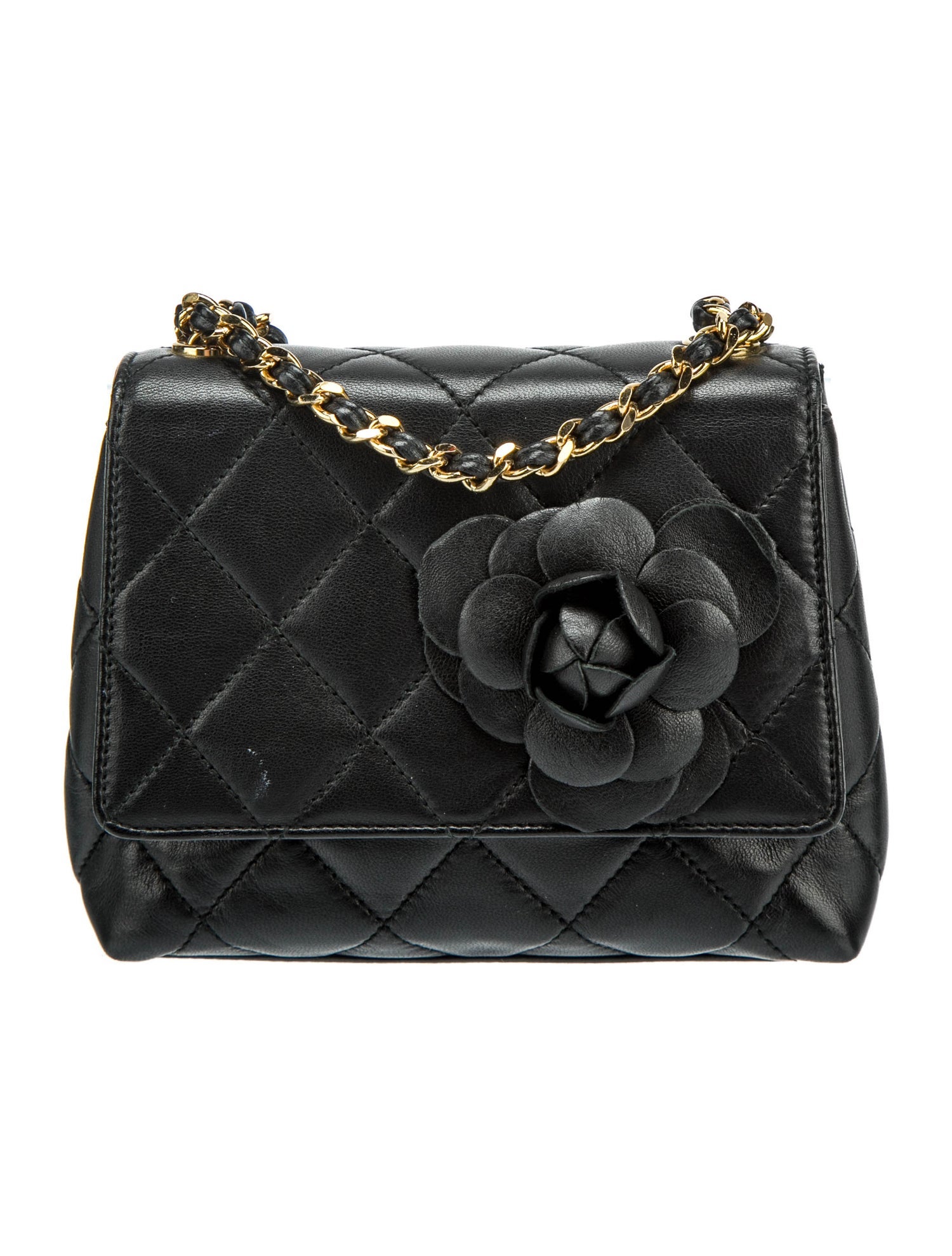 Chanel Mini Camellia Flap Bag - Black Mini Bags, Handbags - CHA995131 ...